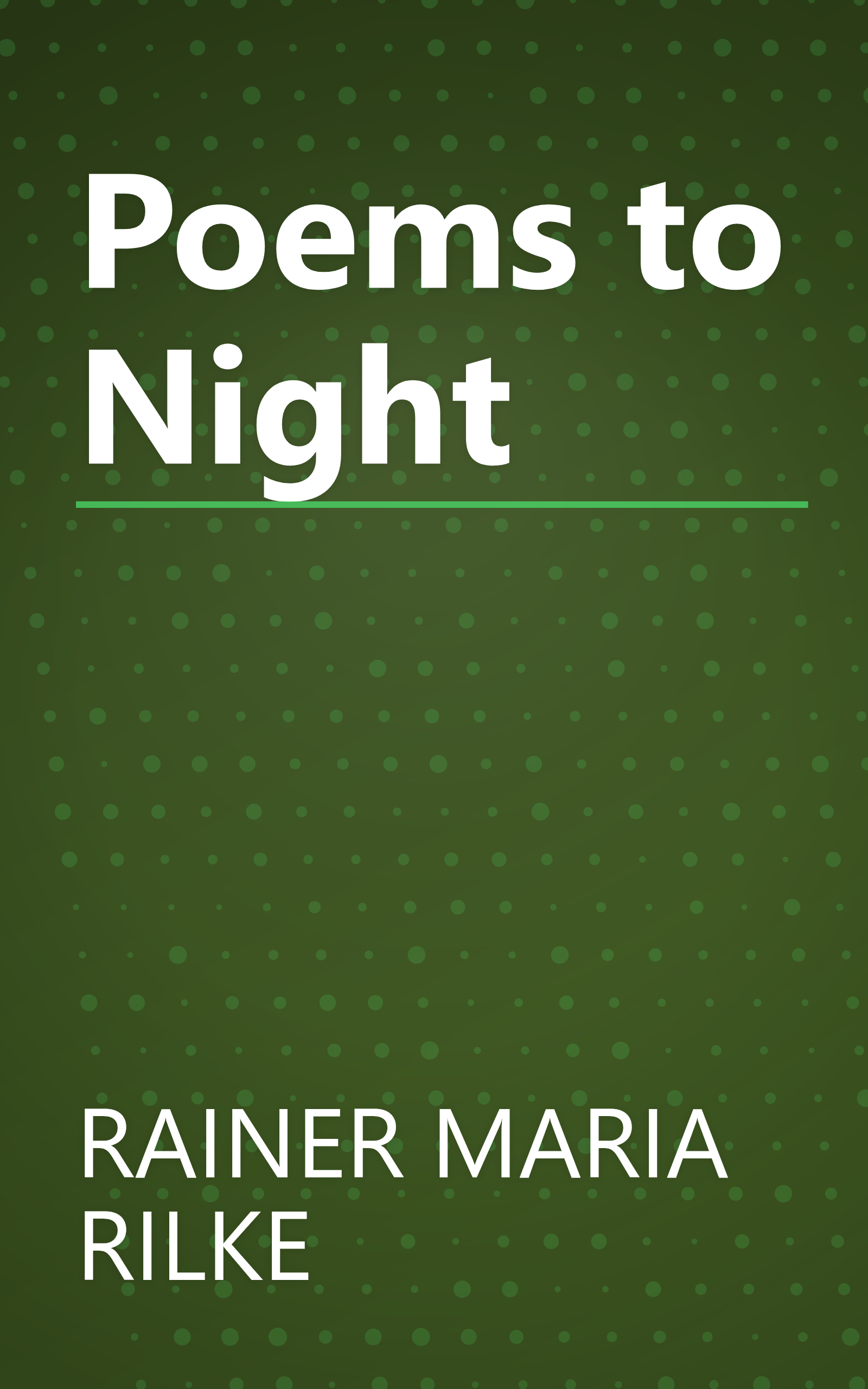 Poems to Night book cover