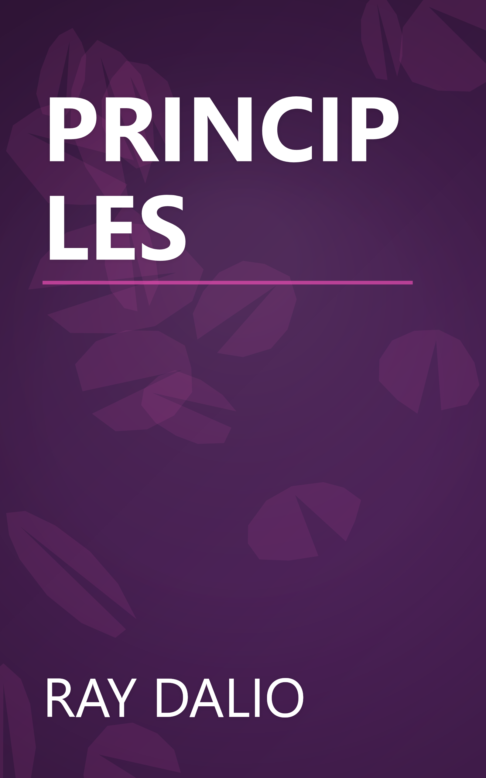 PRINCIPLES book cover