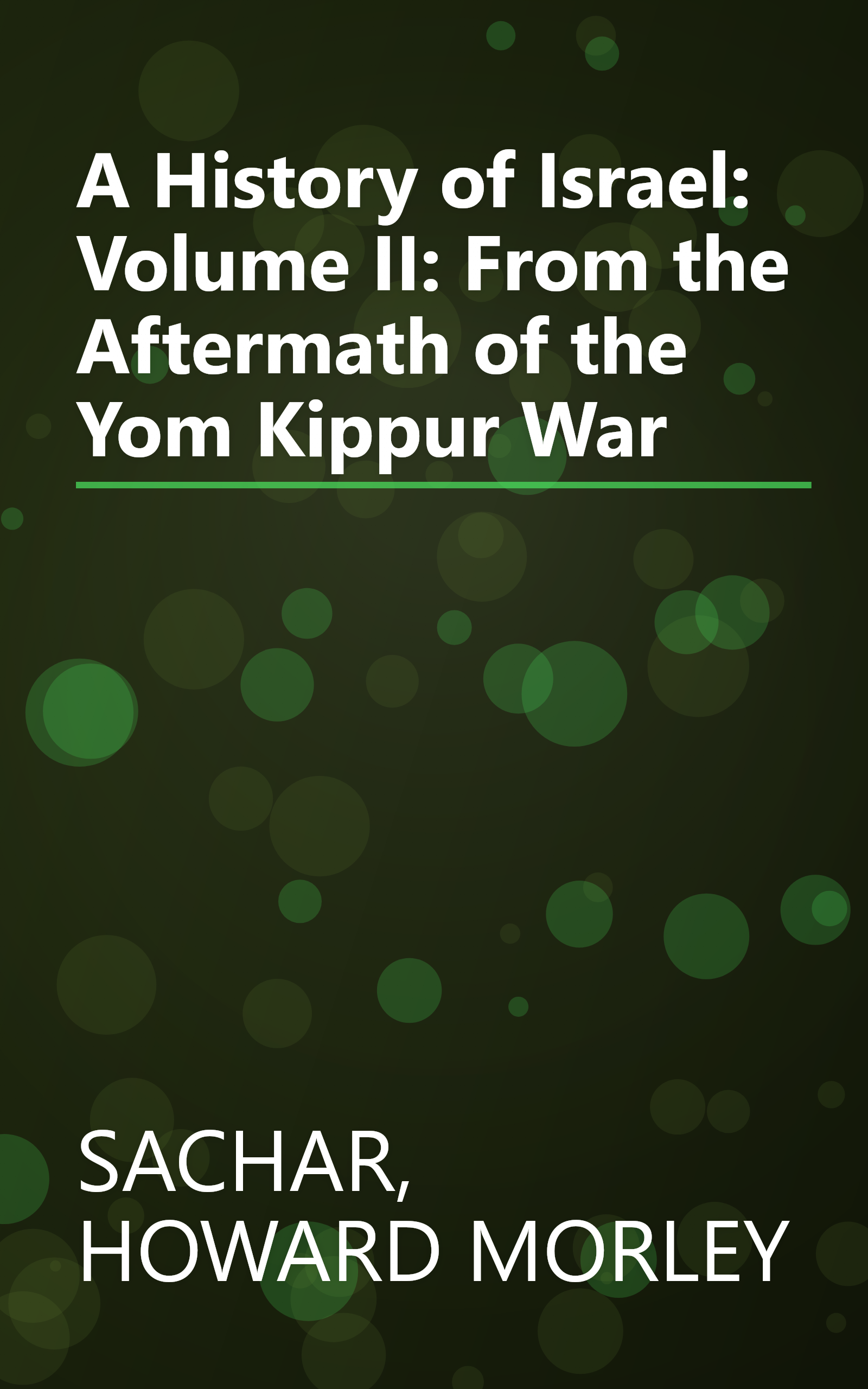 A History of Israel: Volume II: From the Aftermath of the Yom Kippur War book cover
