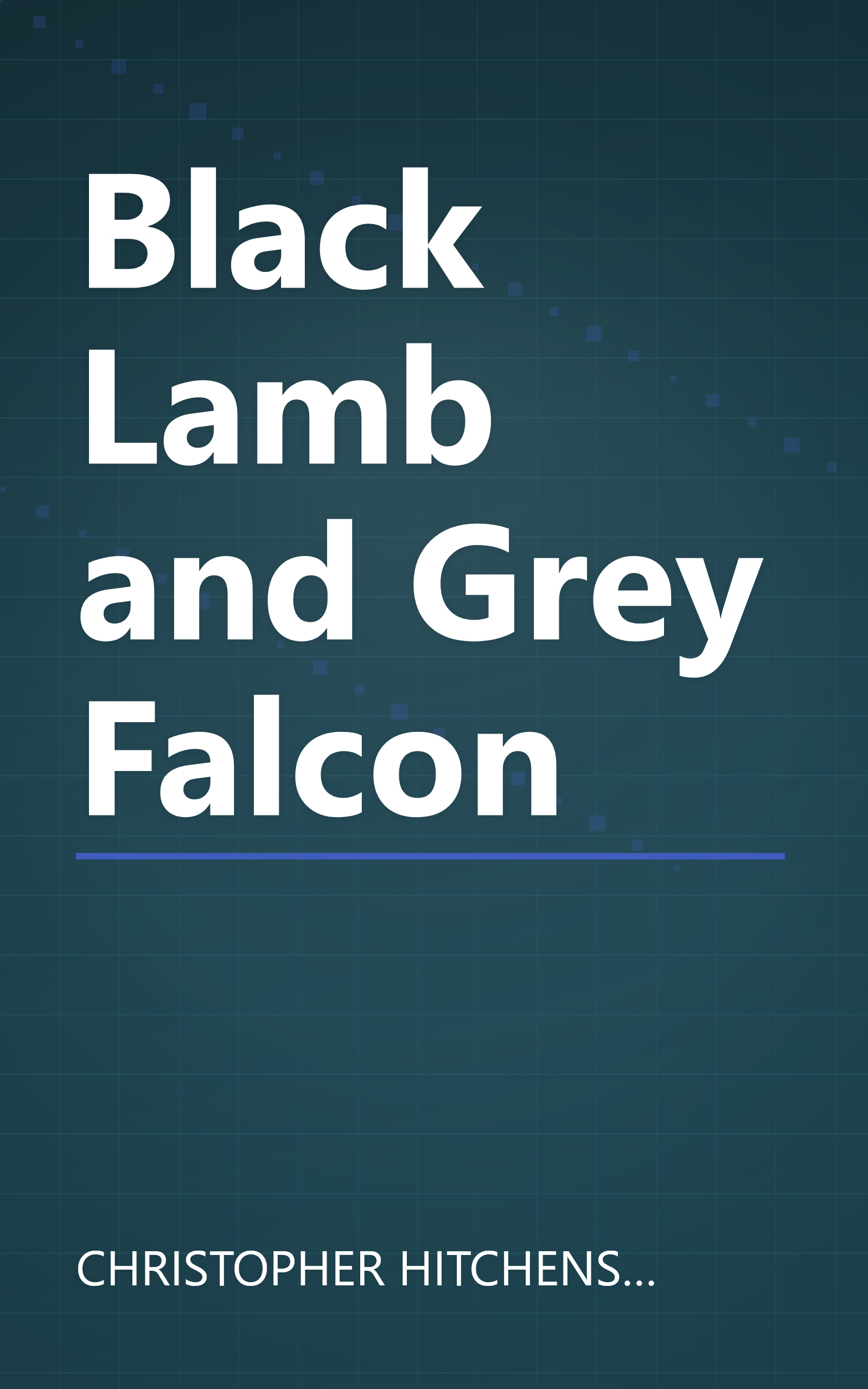 Black Lamb and Grey Falcon book cover