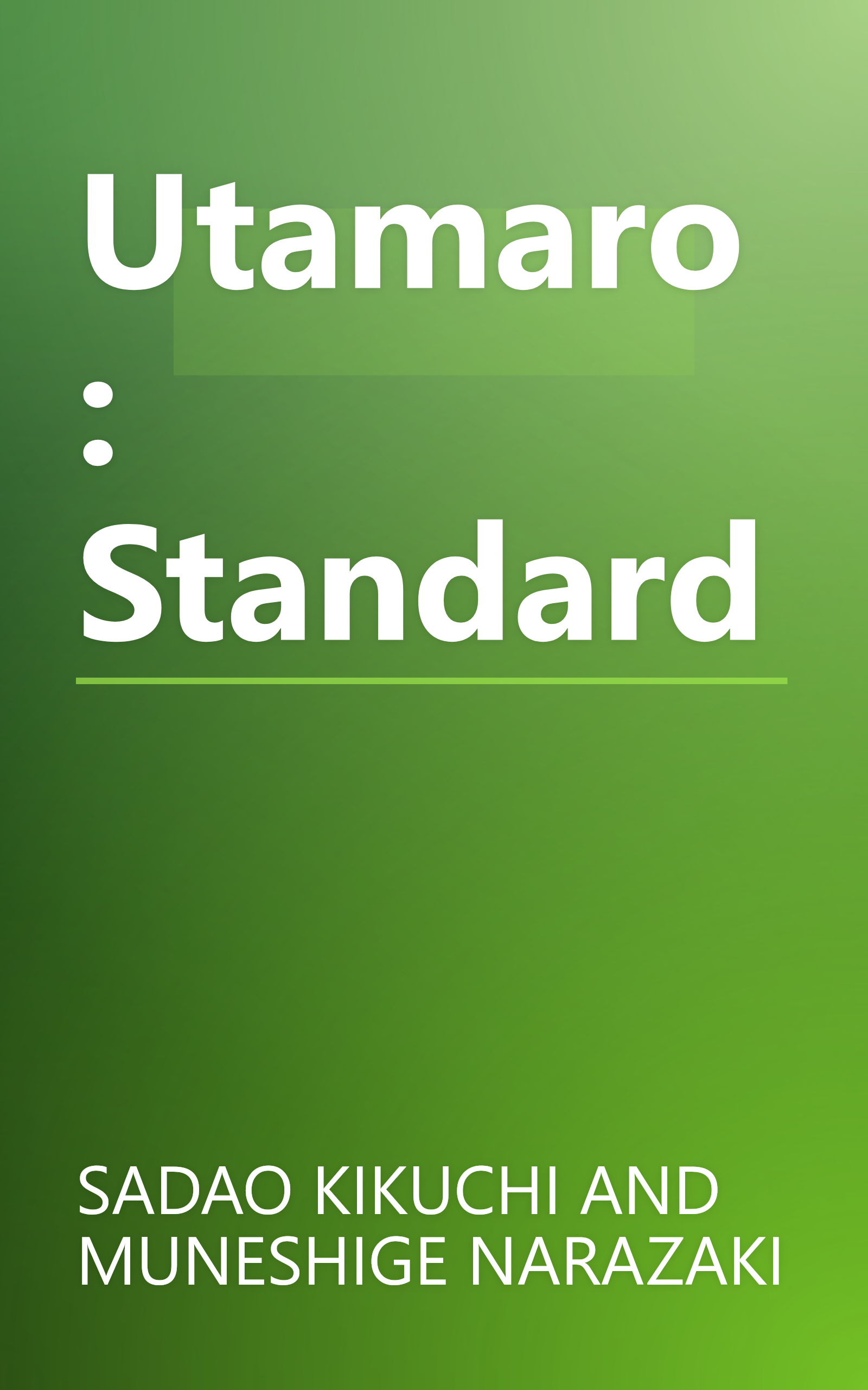 Utamaro : Standard book cover