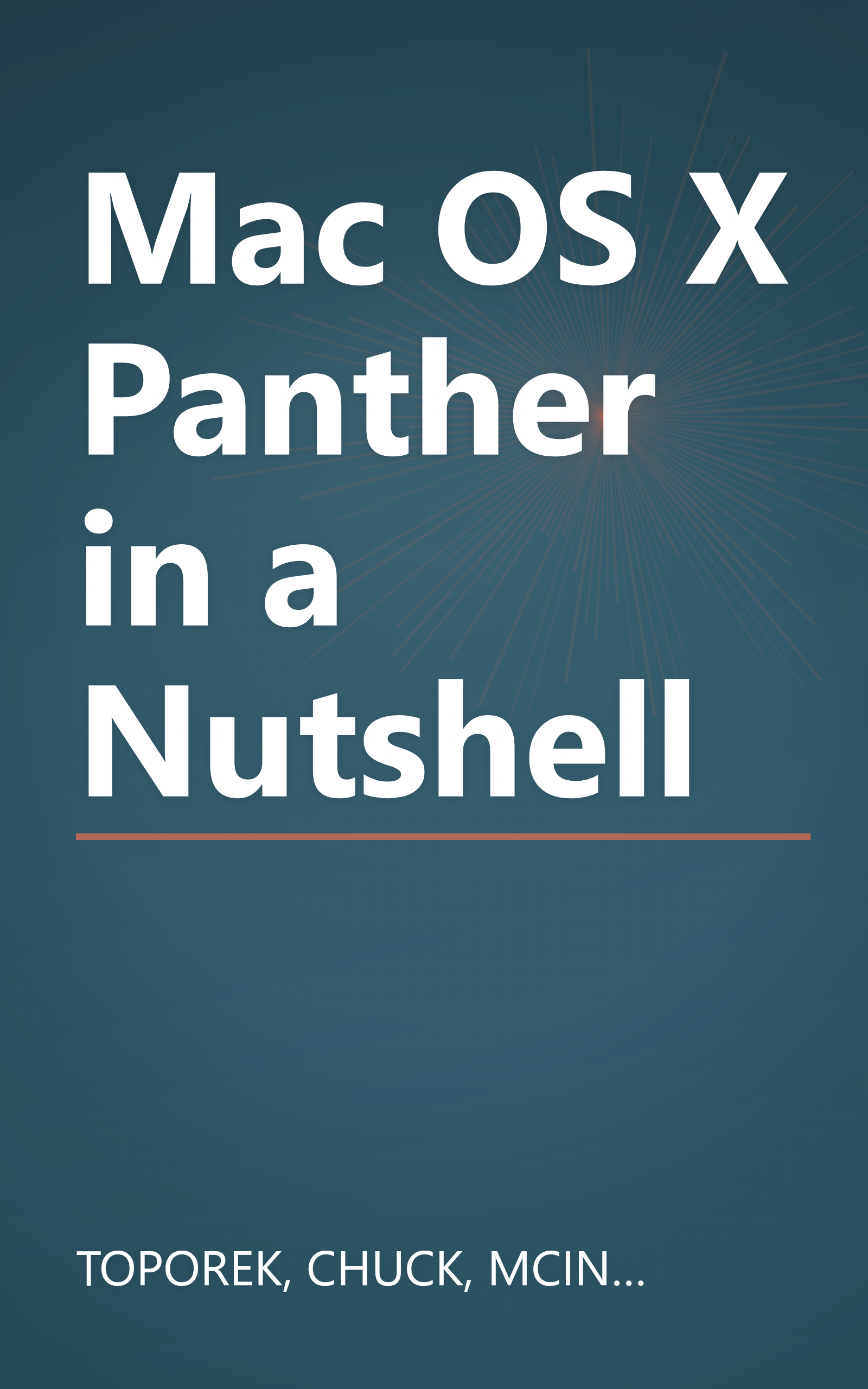 Mac OS X Panther in a Nutshell book cover