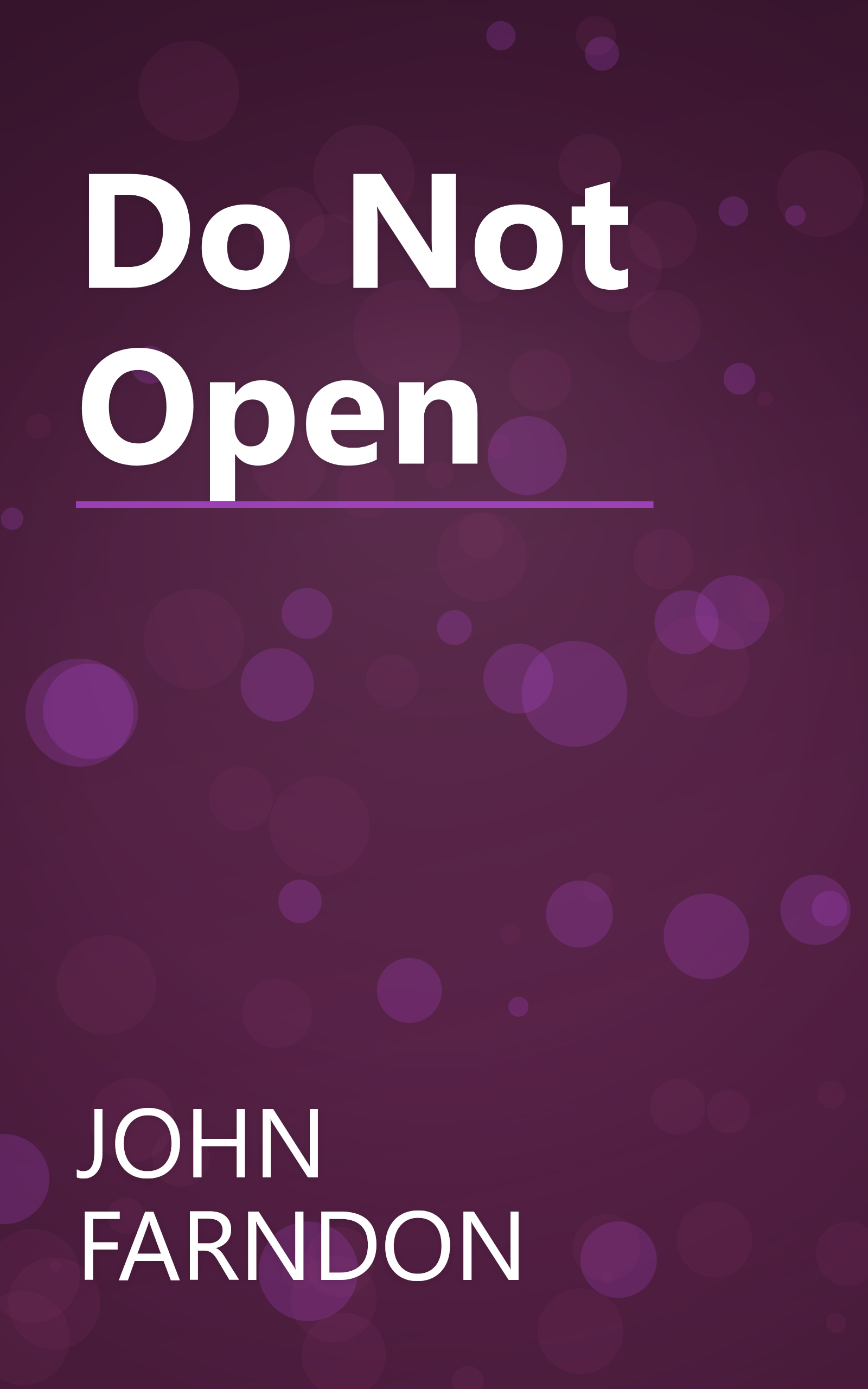 Do Not Open book cover