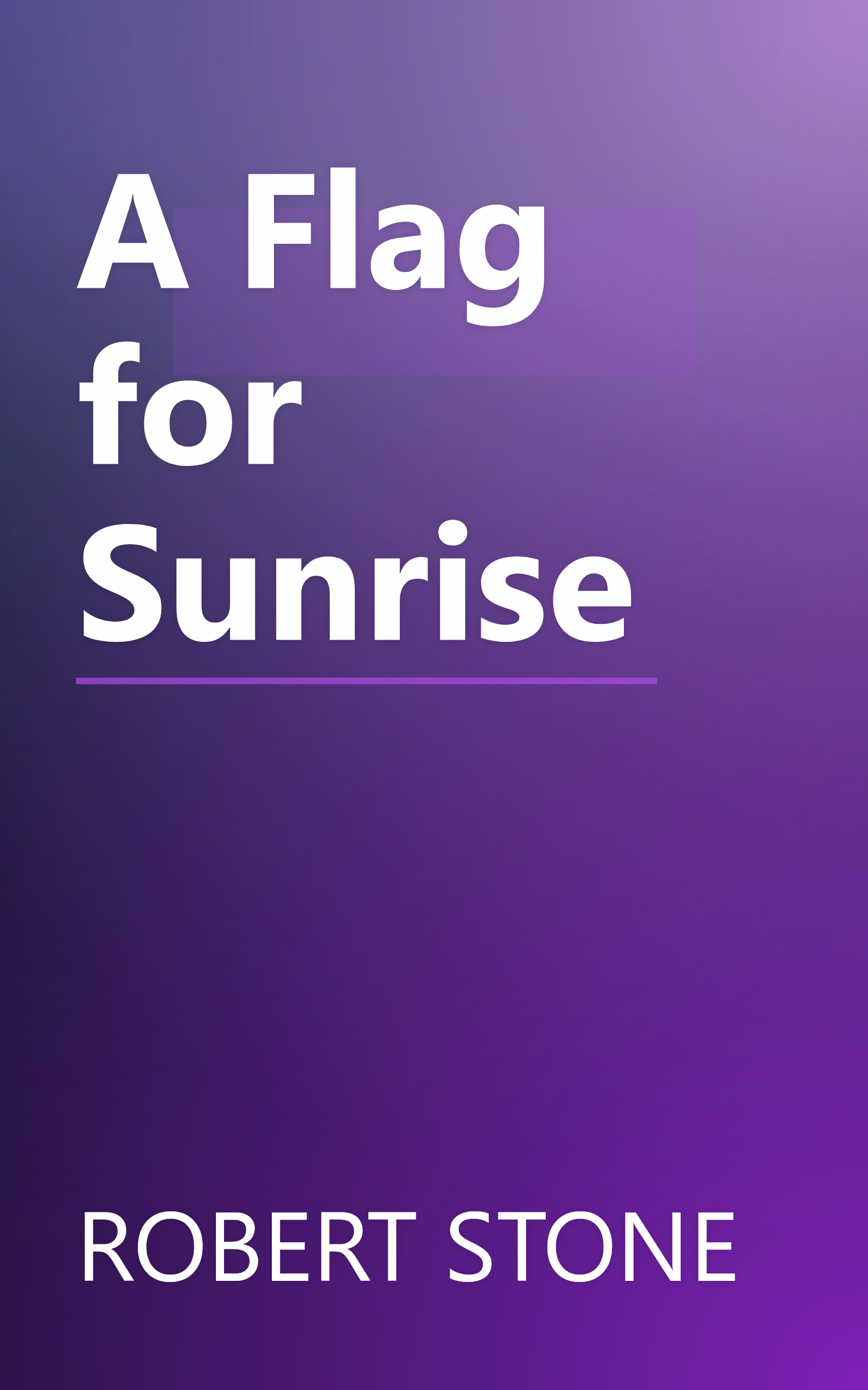 A Flag for Sunrise book cover