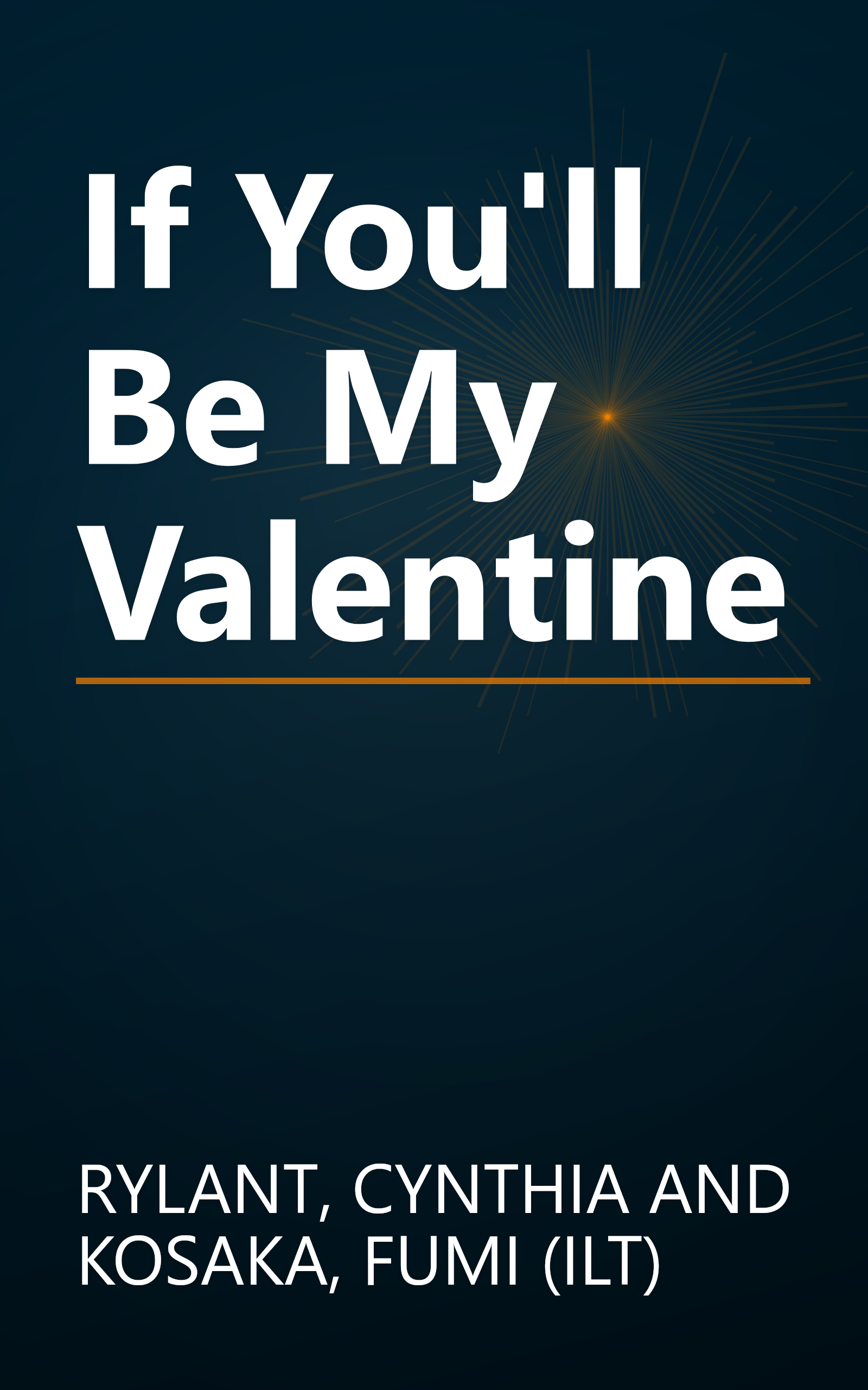 If You'll Be My Valentine book cover