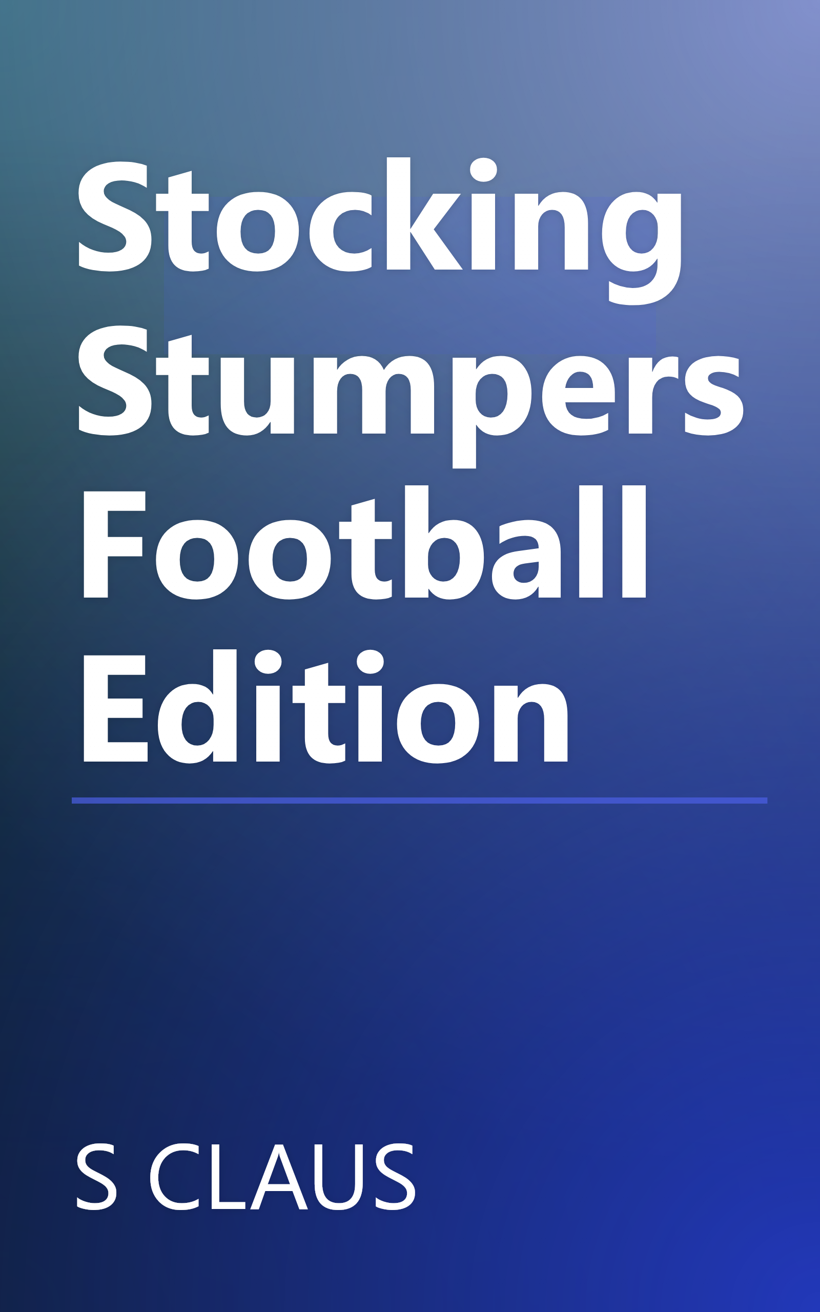 Stocking Stumpers Football Edition book cover