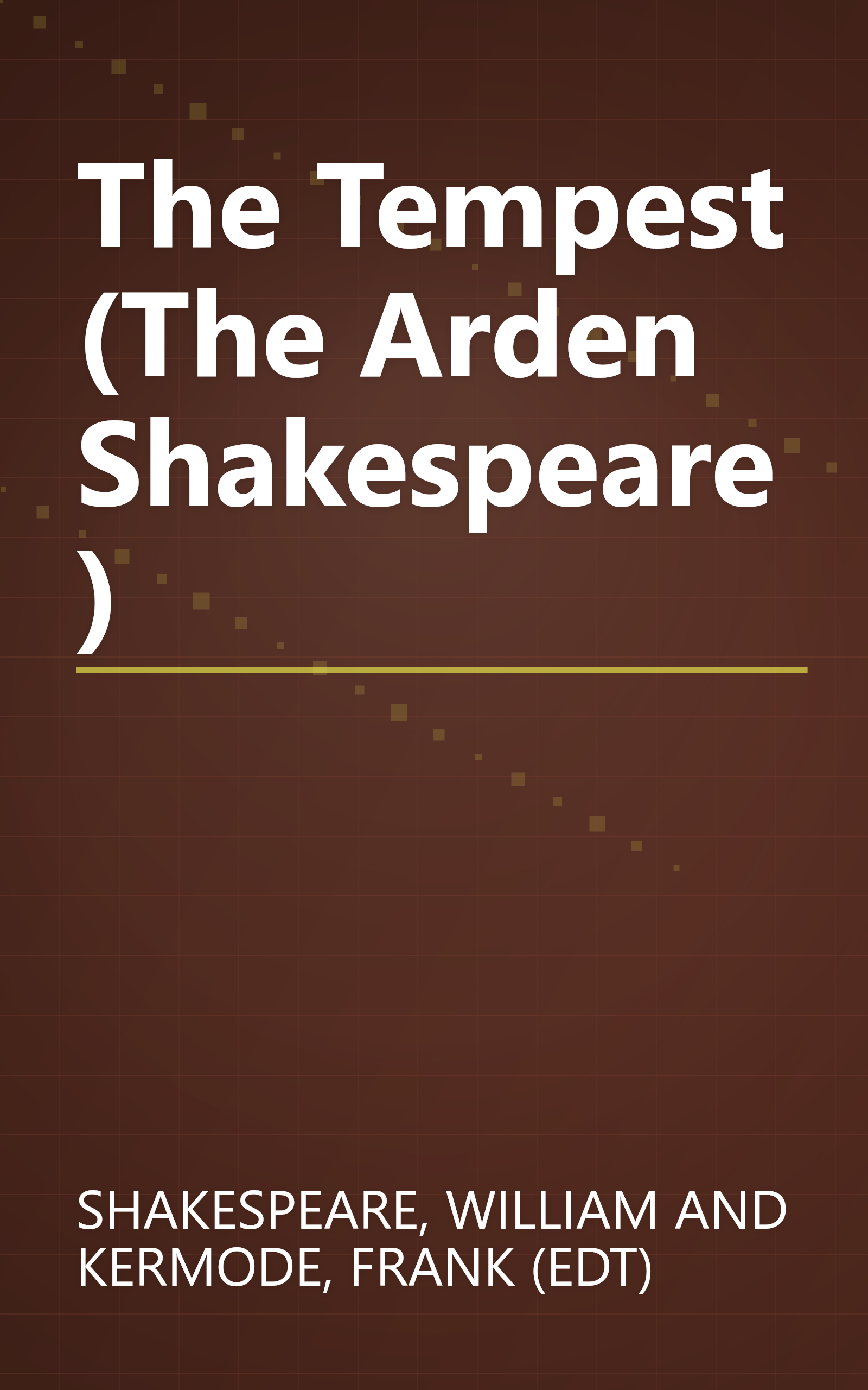 The Tempest (The Arden Shakespeare) book cover