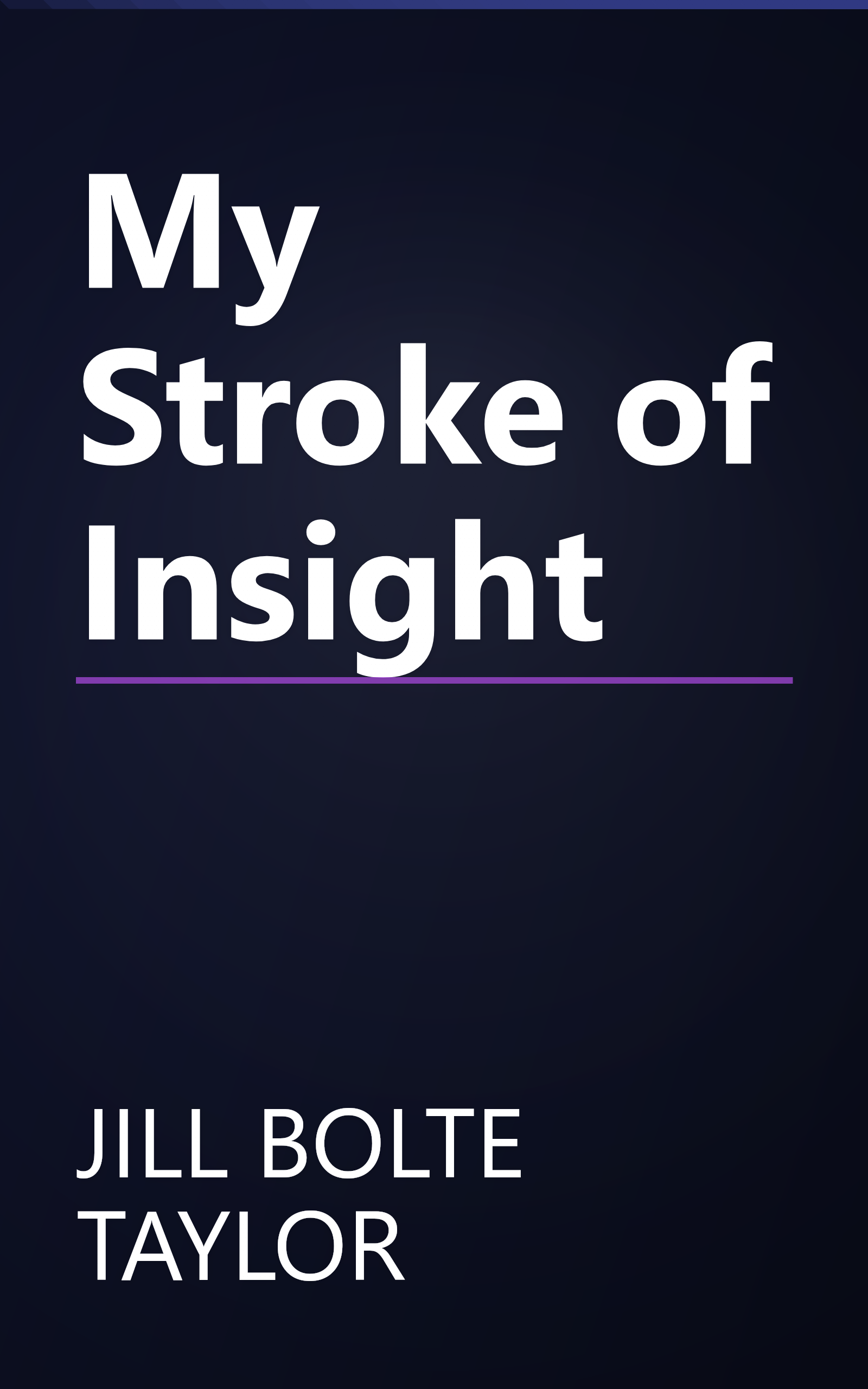 My Stroke of Insight book cover