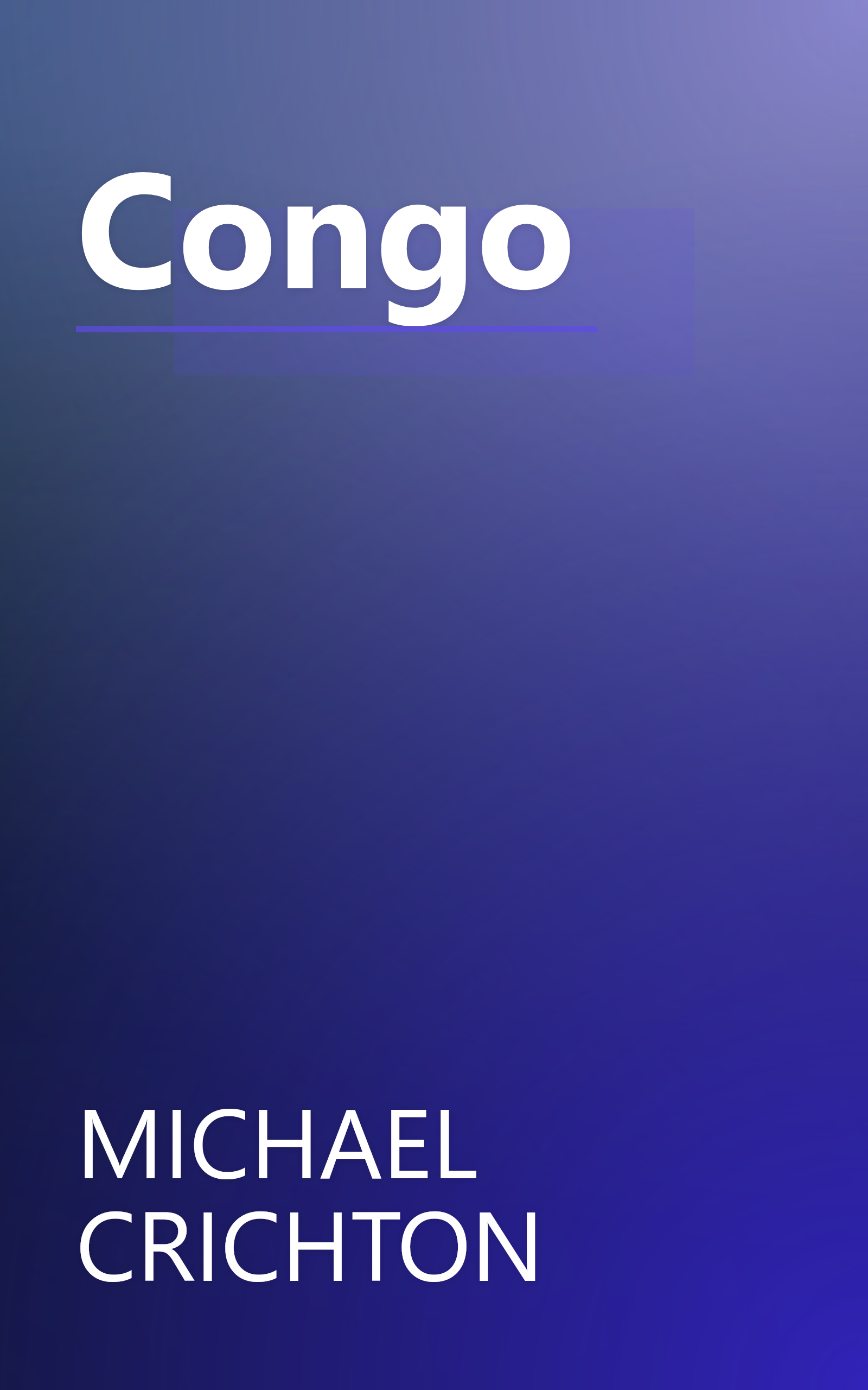 Congo book cover