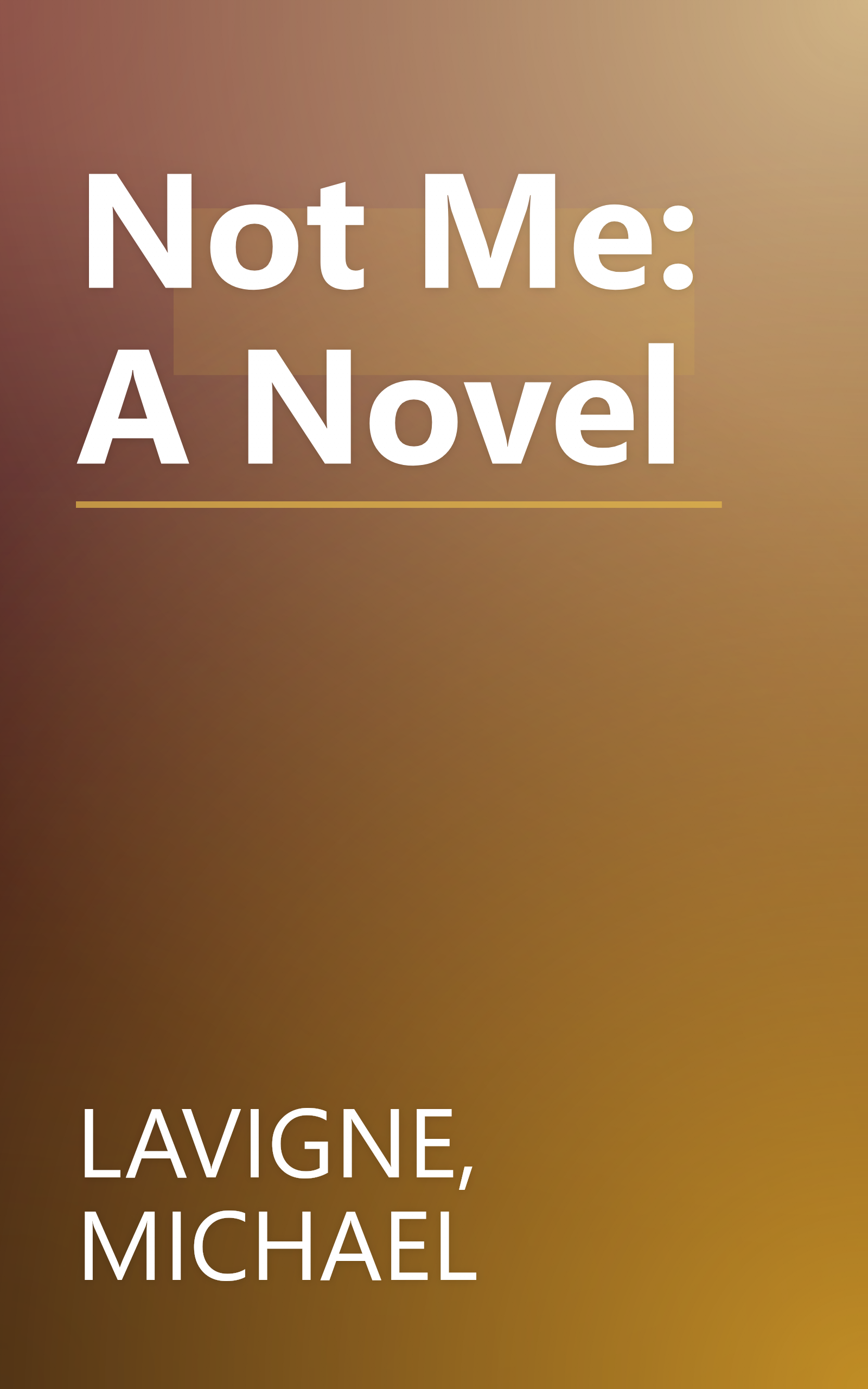 Not Me: A Novel book cover