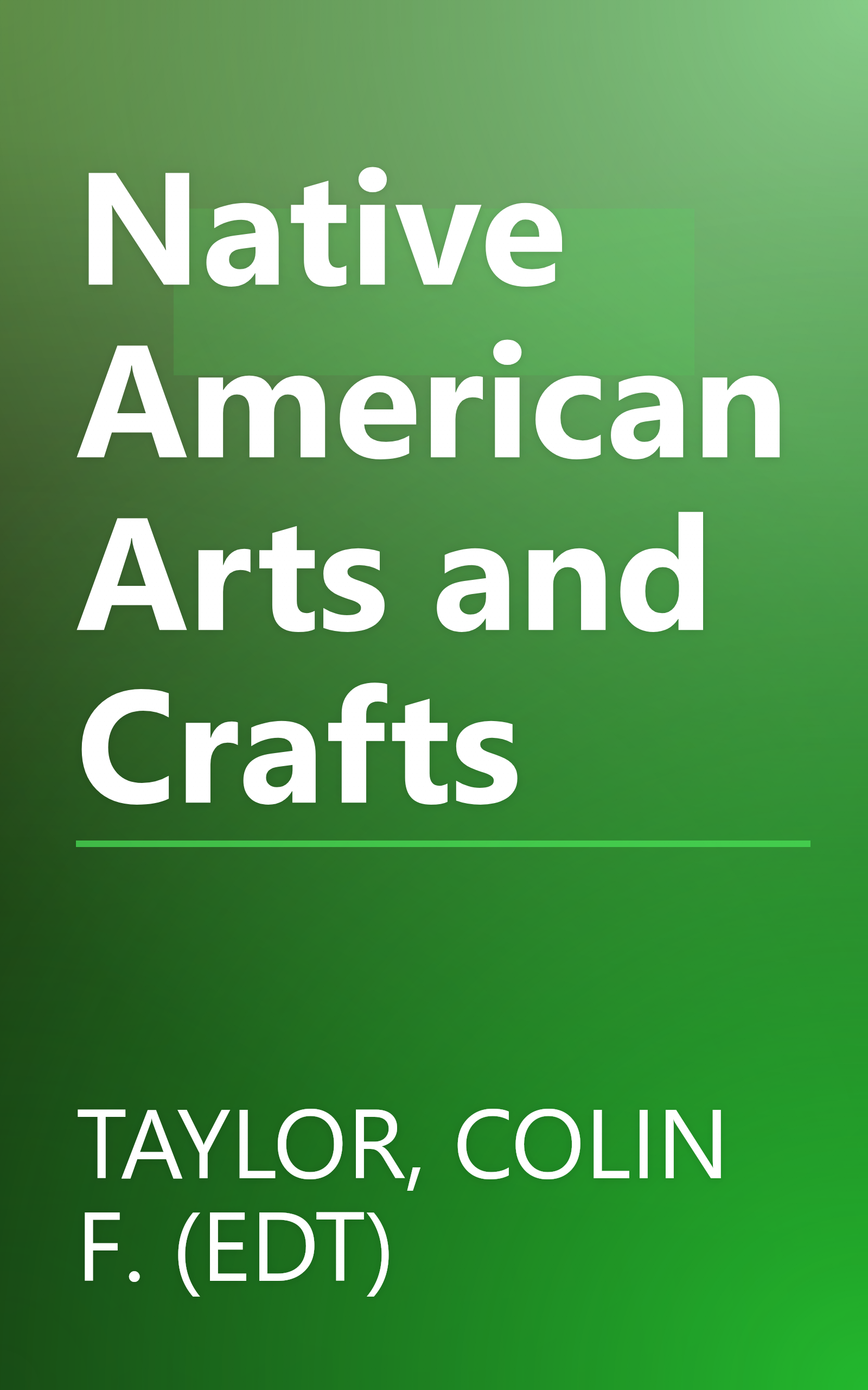 Native American Arts and Crafts book cover