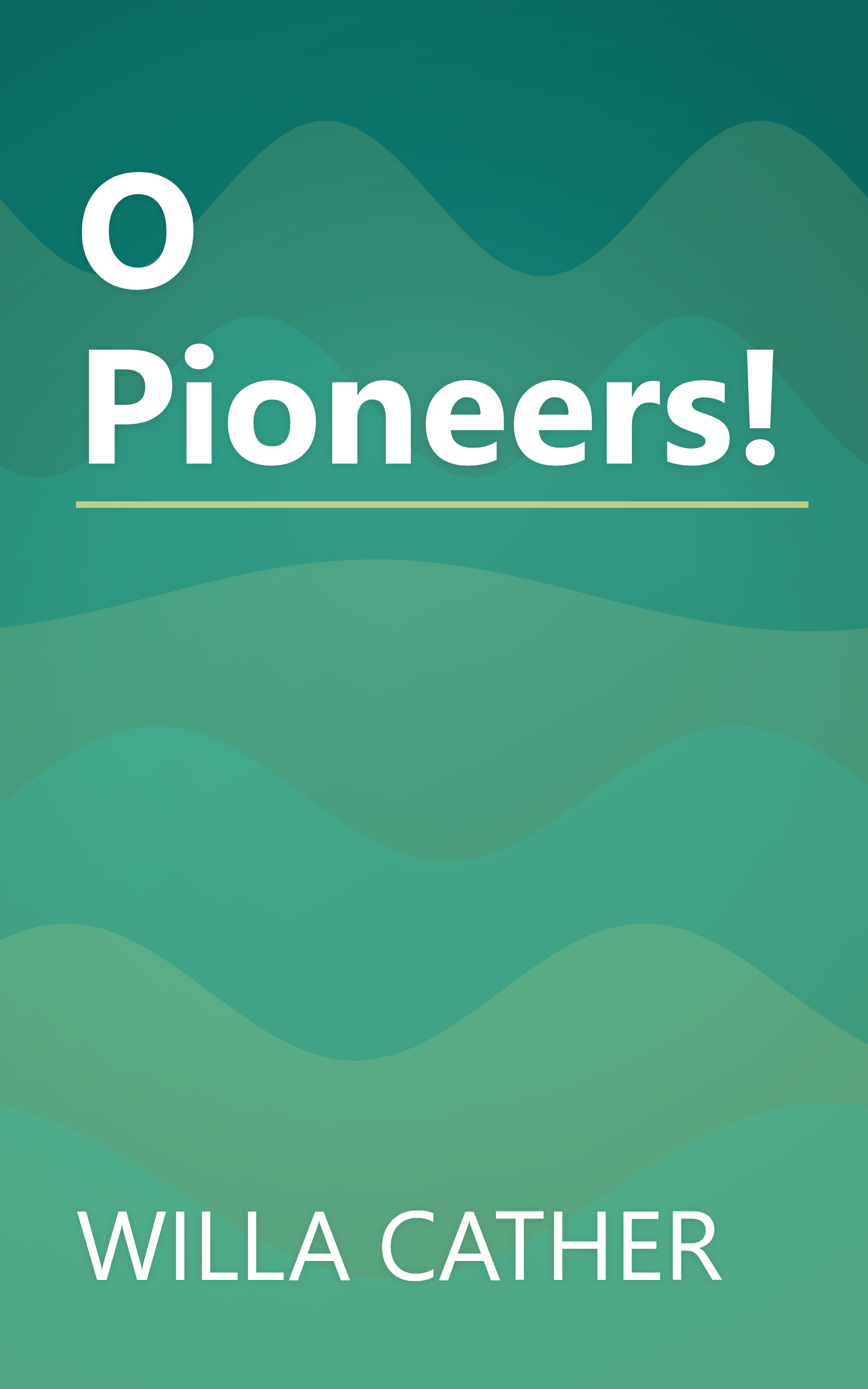 O Pioneers! book cover