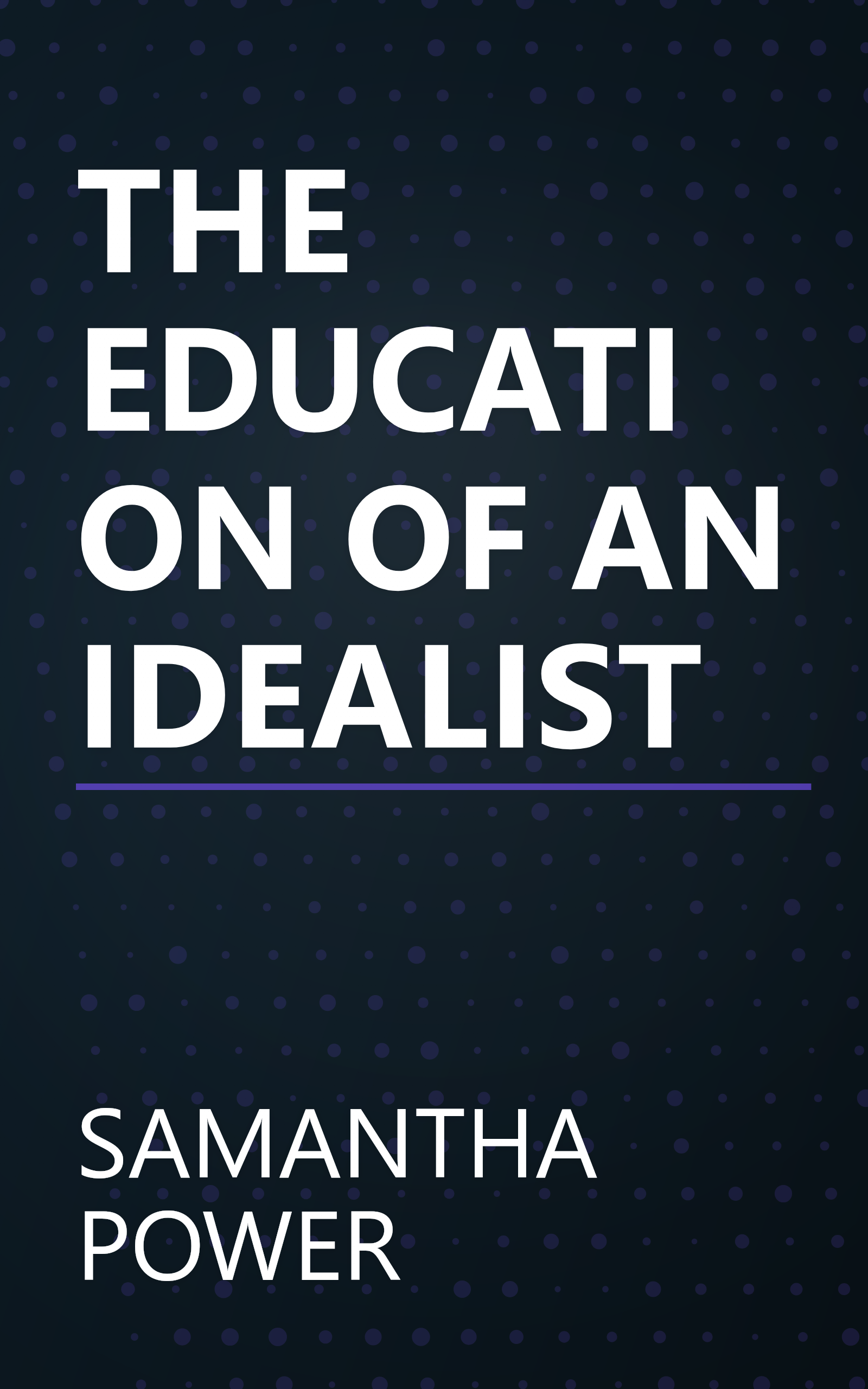 THE EDUCATION OF AN IDEALIST book cover
