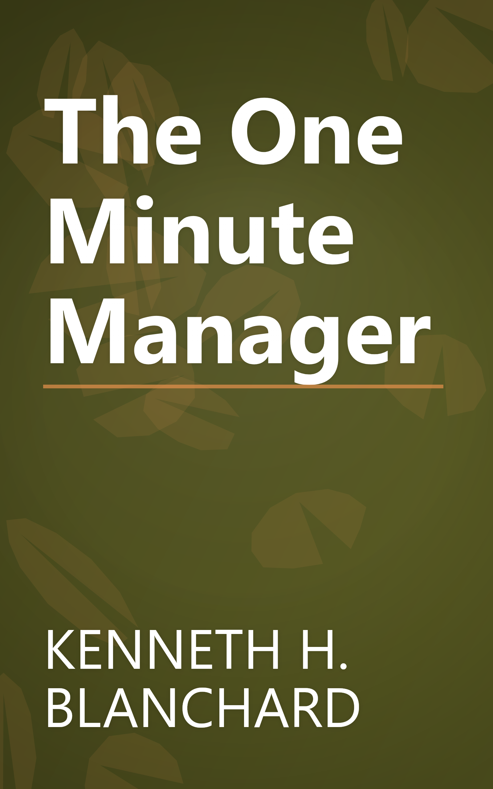 The One Minute Manager book cover