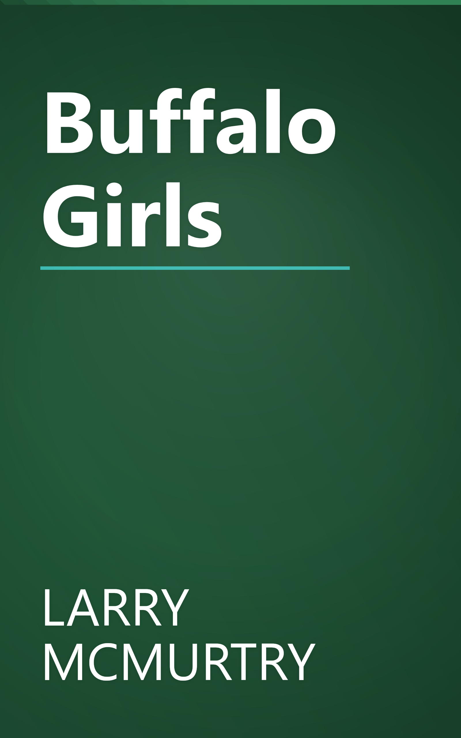 Buffalo Girls book cover