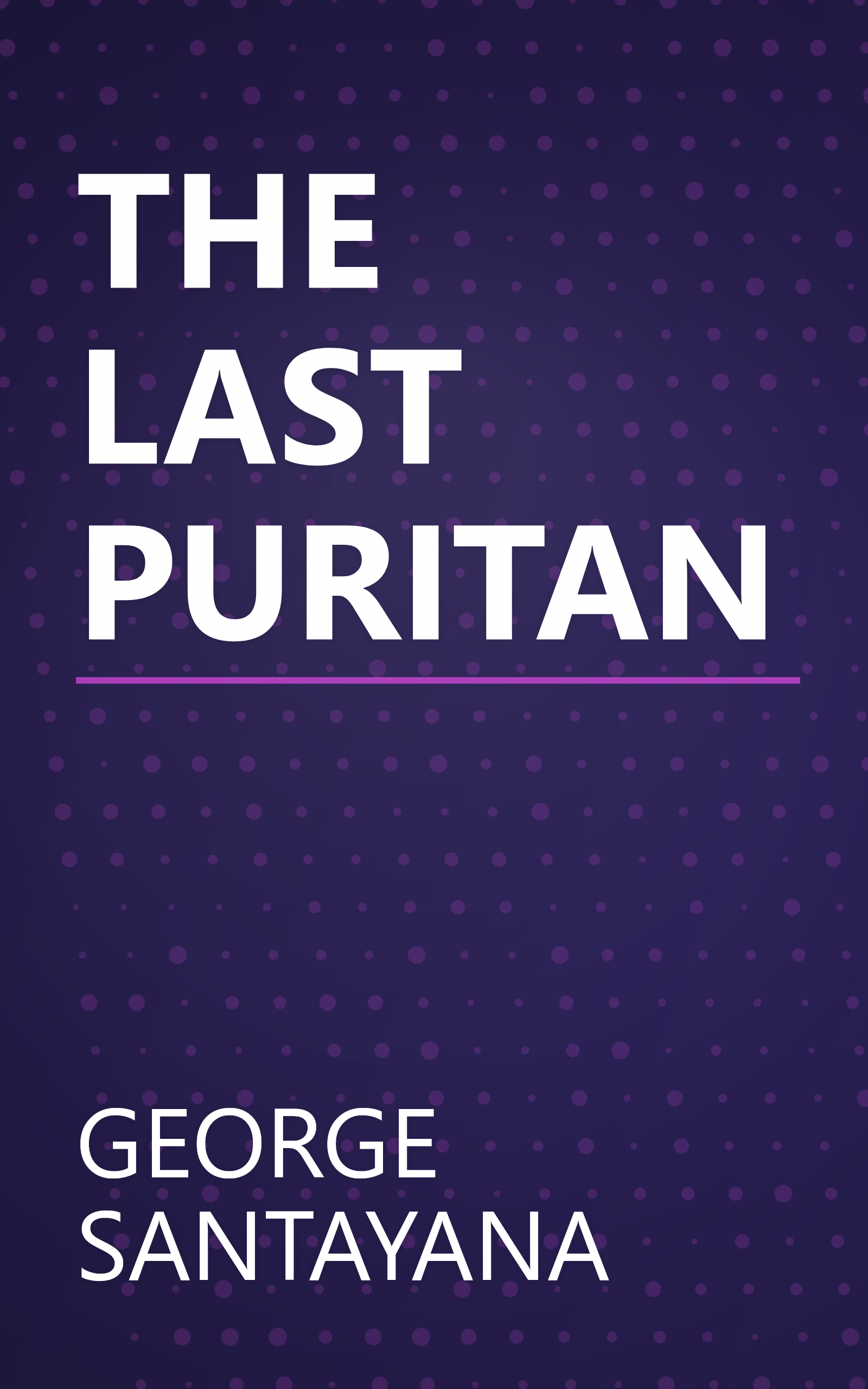 THE LAST PURITAN book cover