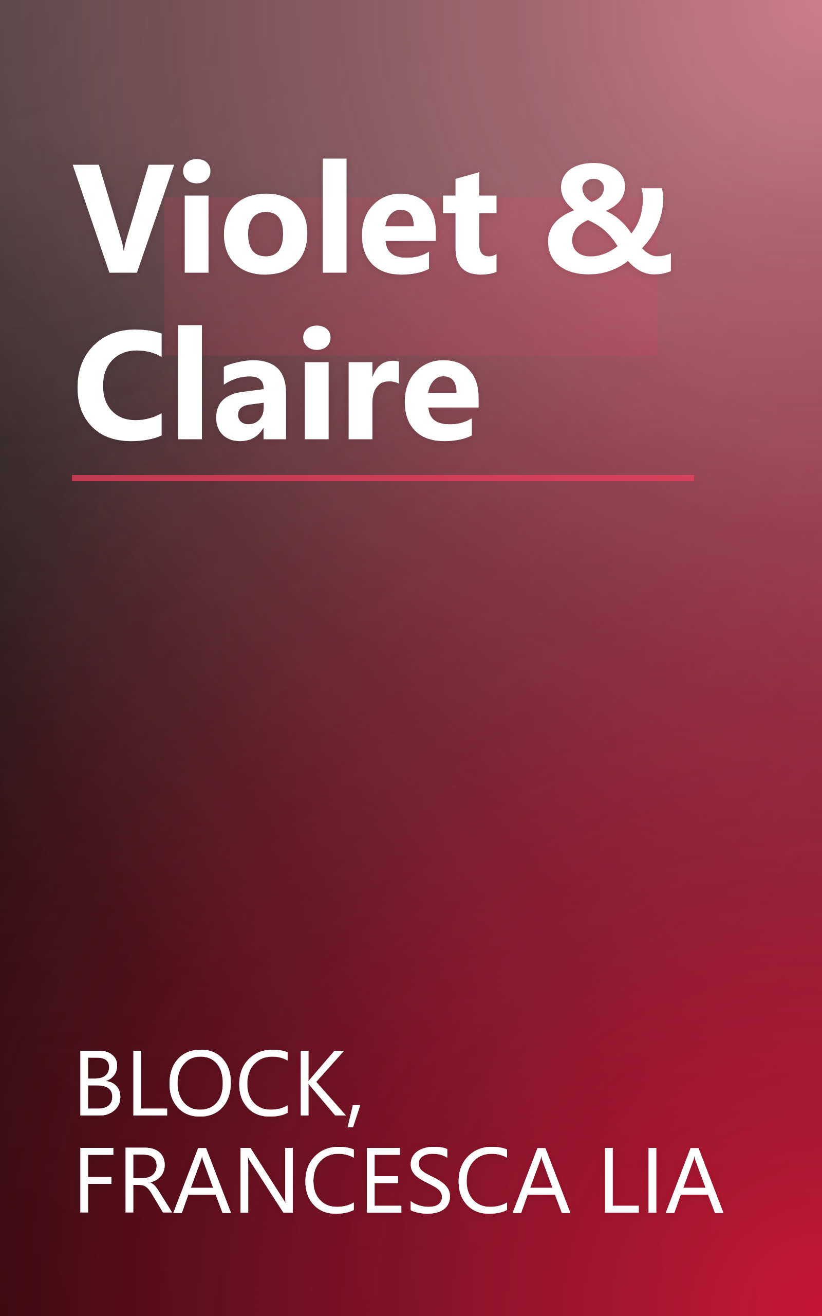 Violet & Claire book cover