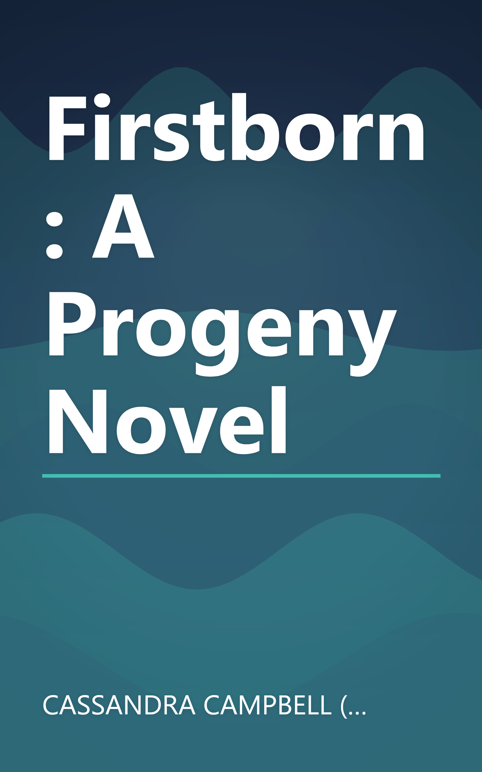 Firstborn: A Progeny Novel book cover
