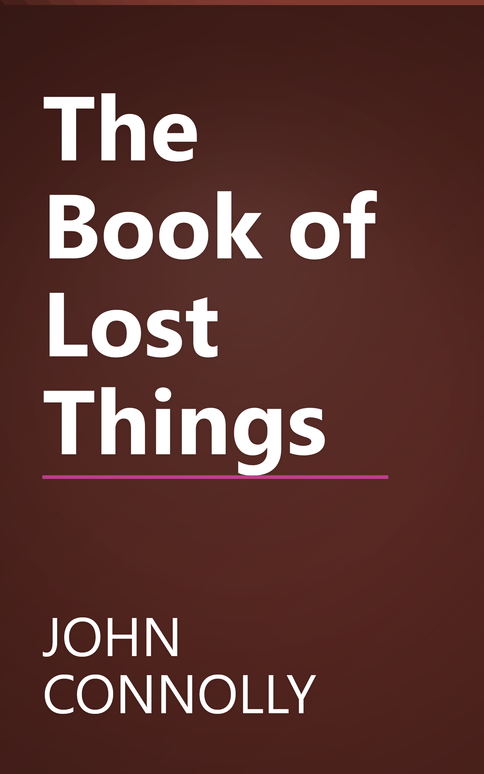 The Book of Lost Things book cover