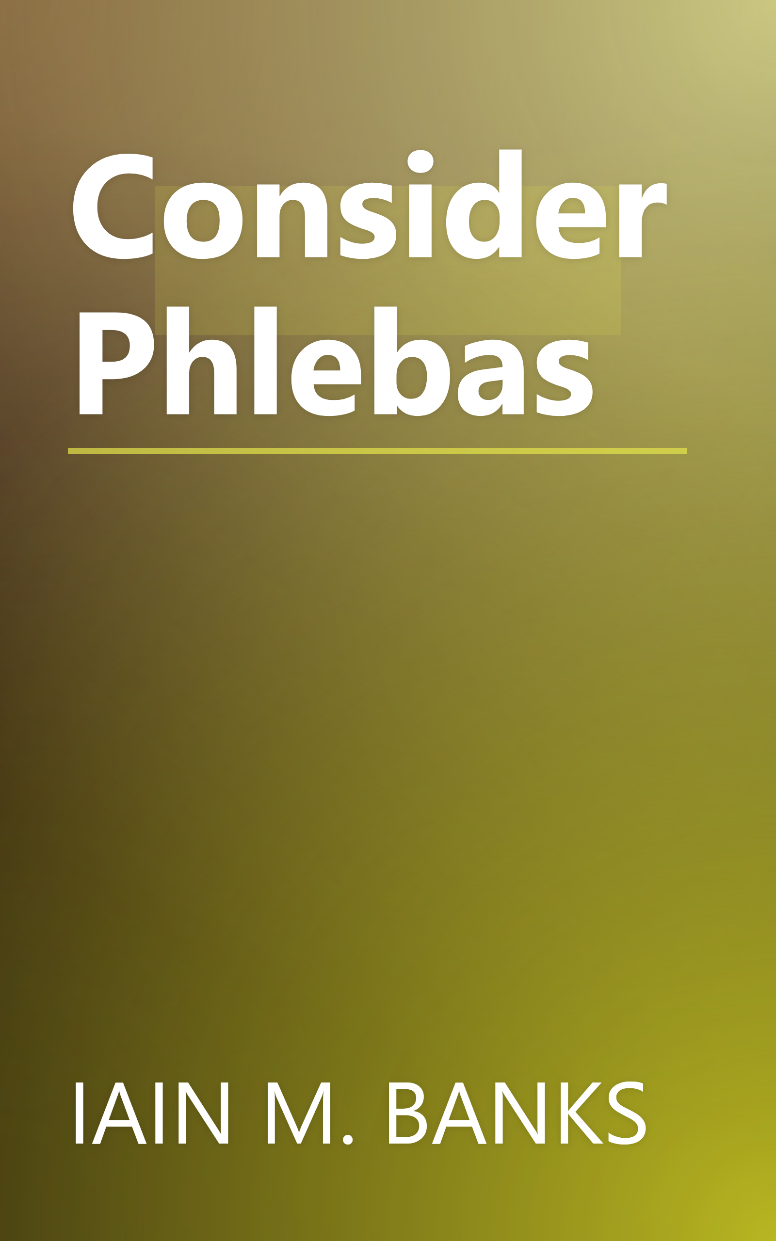 Consider Phlebas book cover