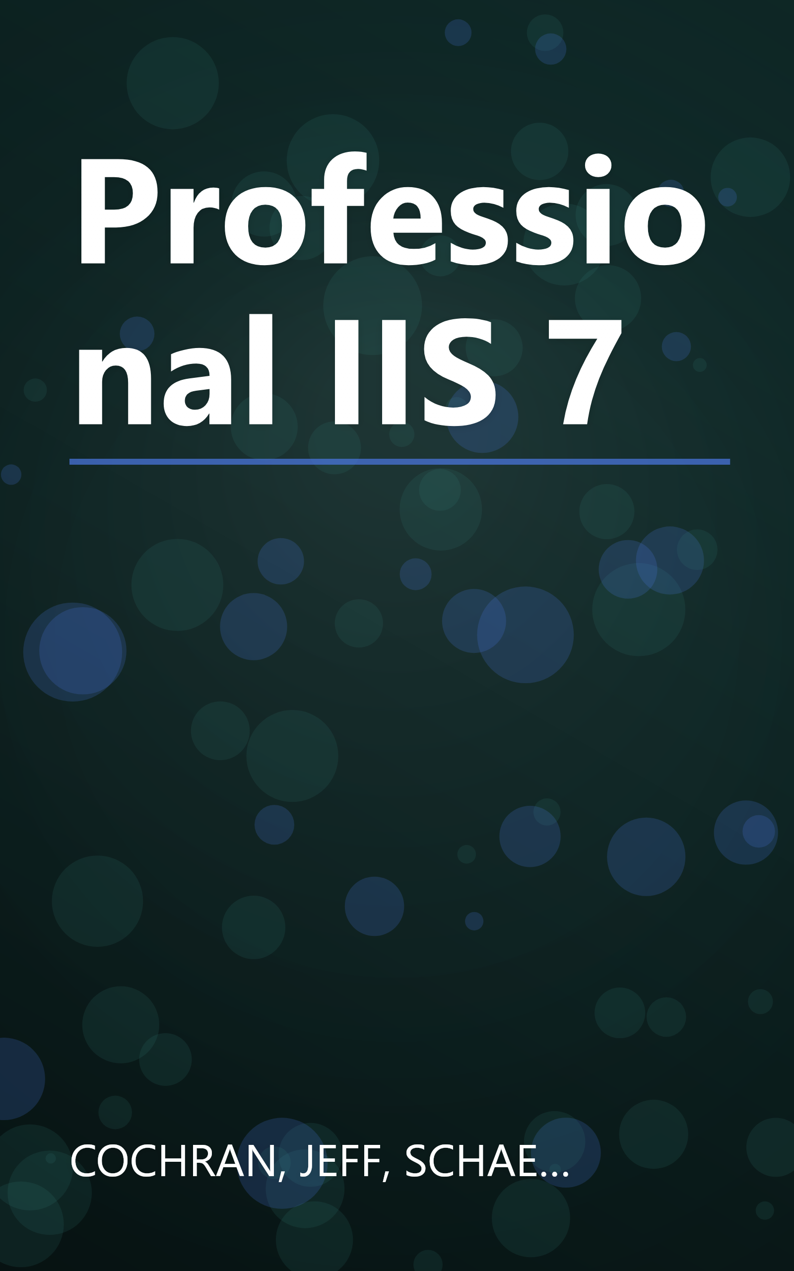 Professional IIS 7 book cover