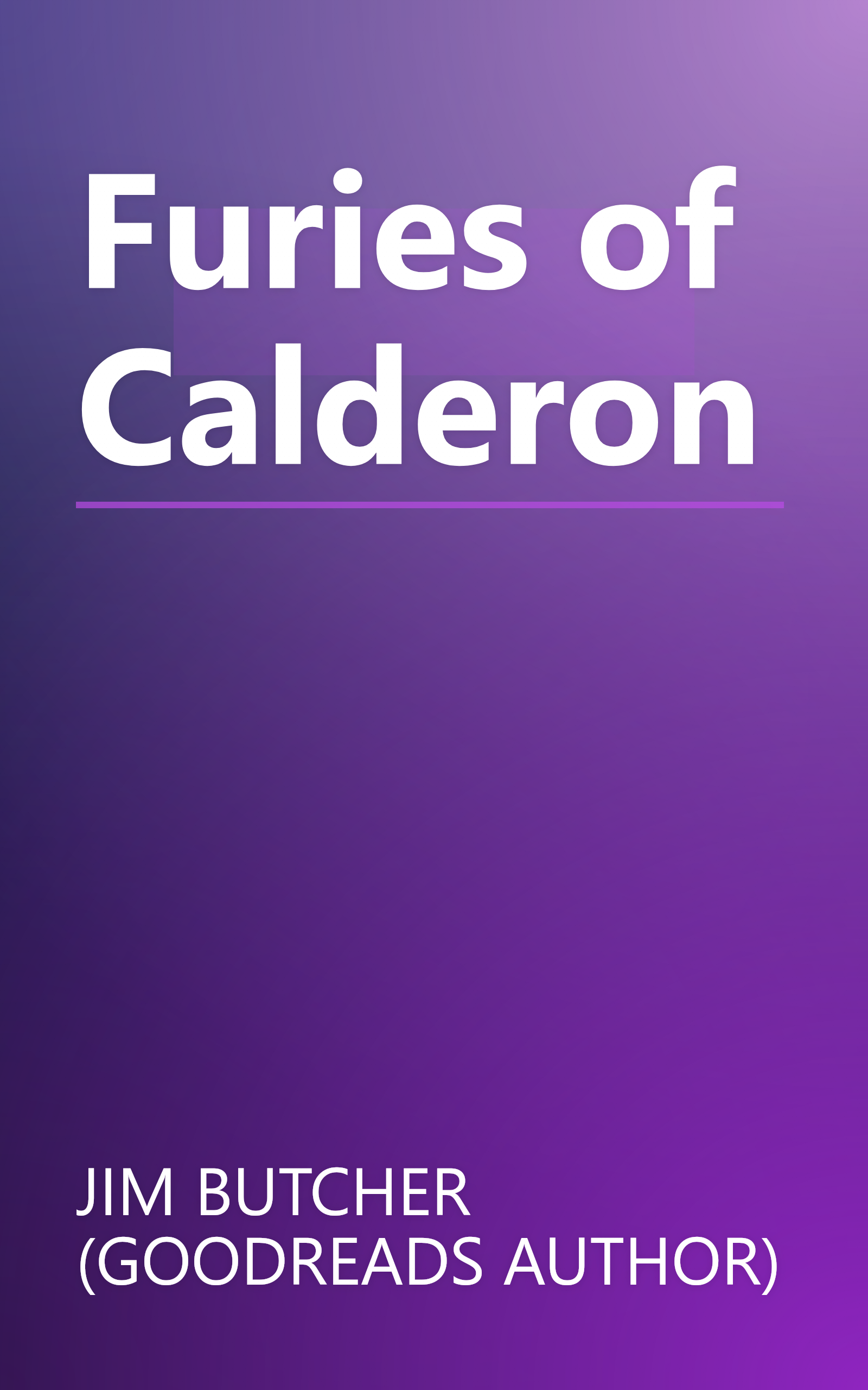Furies of Calderon book cover