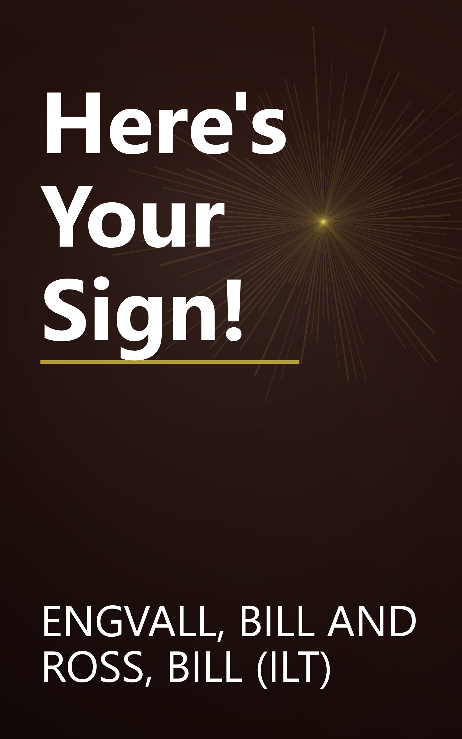 Here's Your Sign! book cover