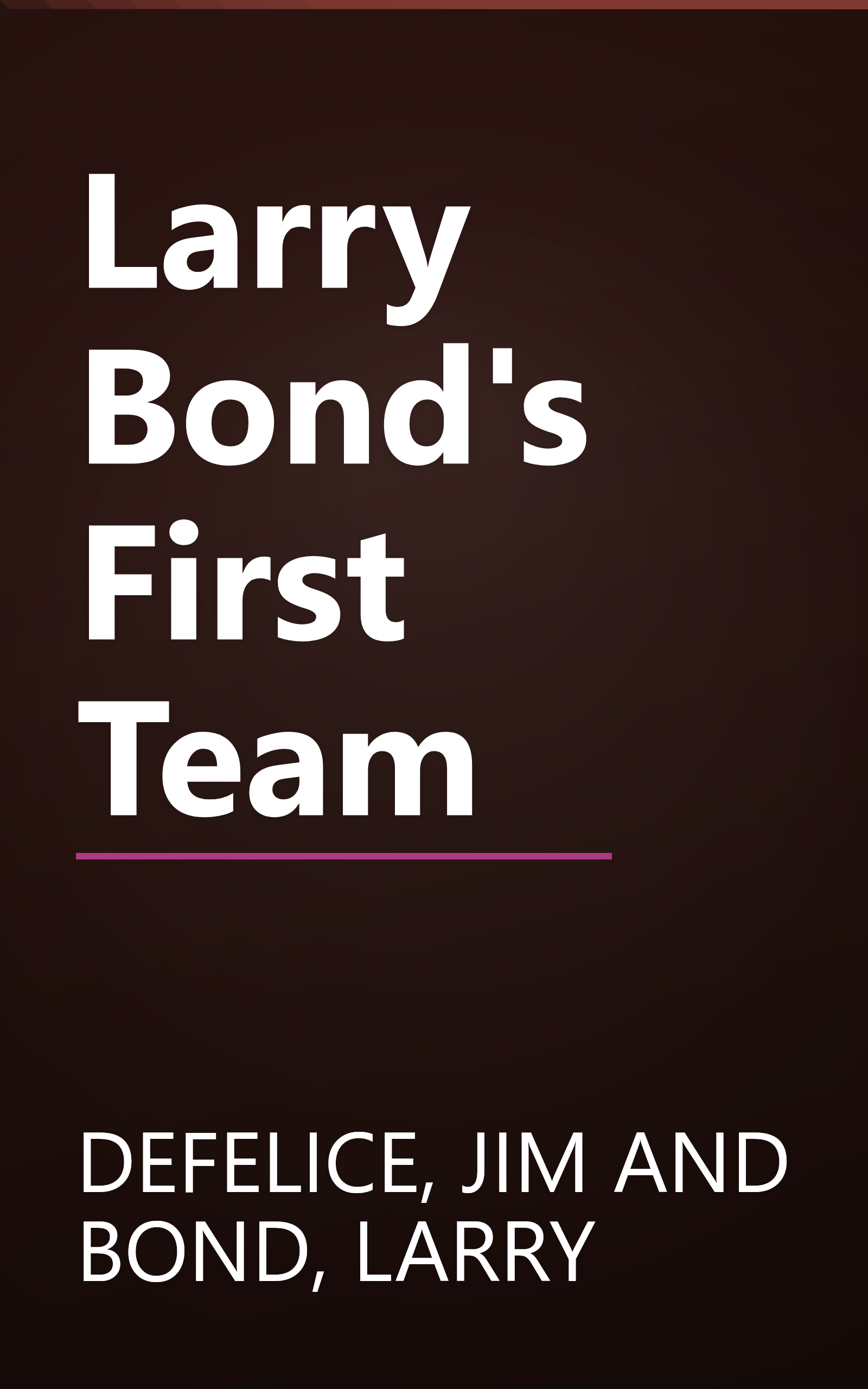 Larry Bond's First Team book cover