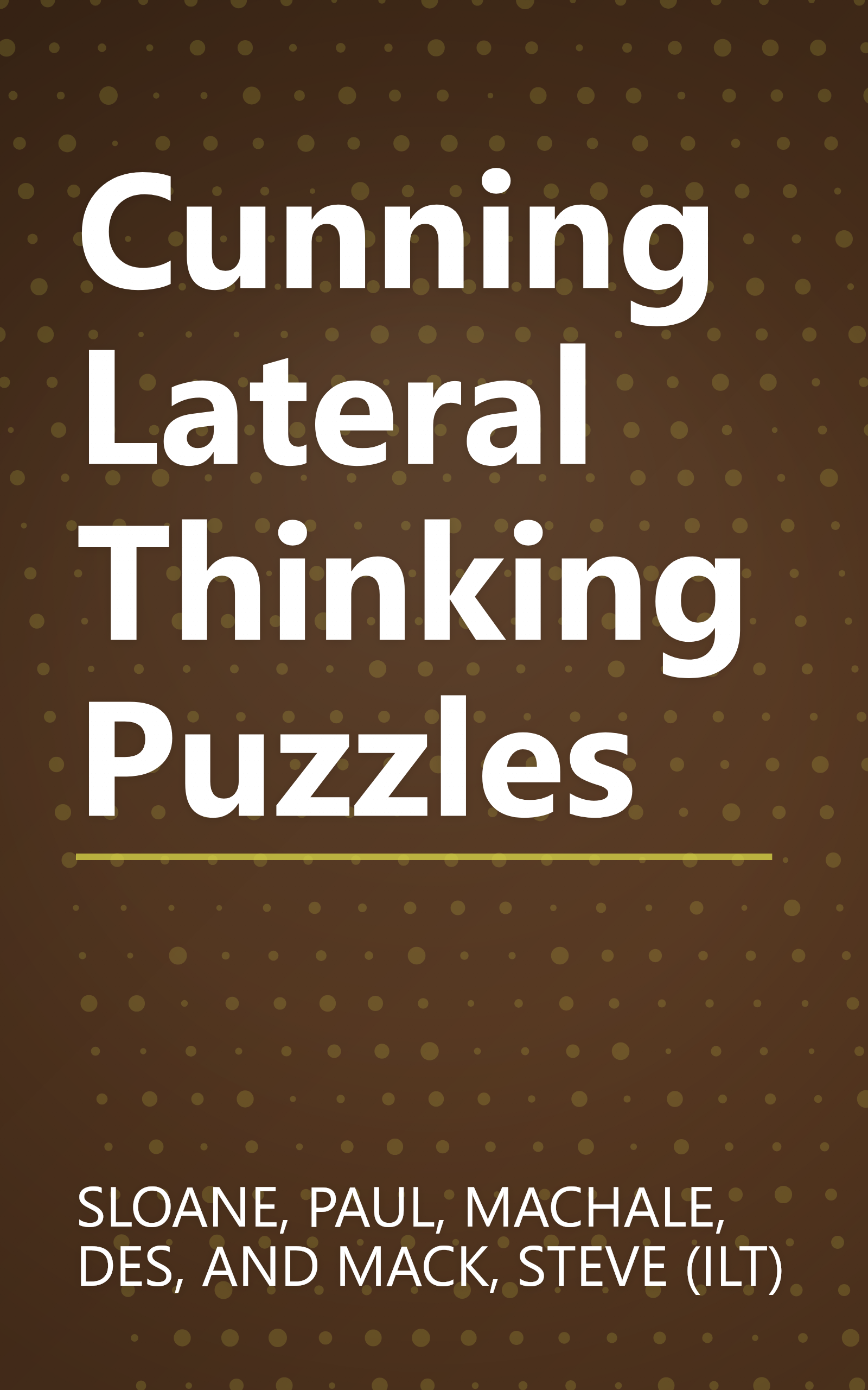 Cunning Lateral Thinking Puzzles book cover