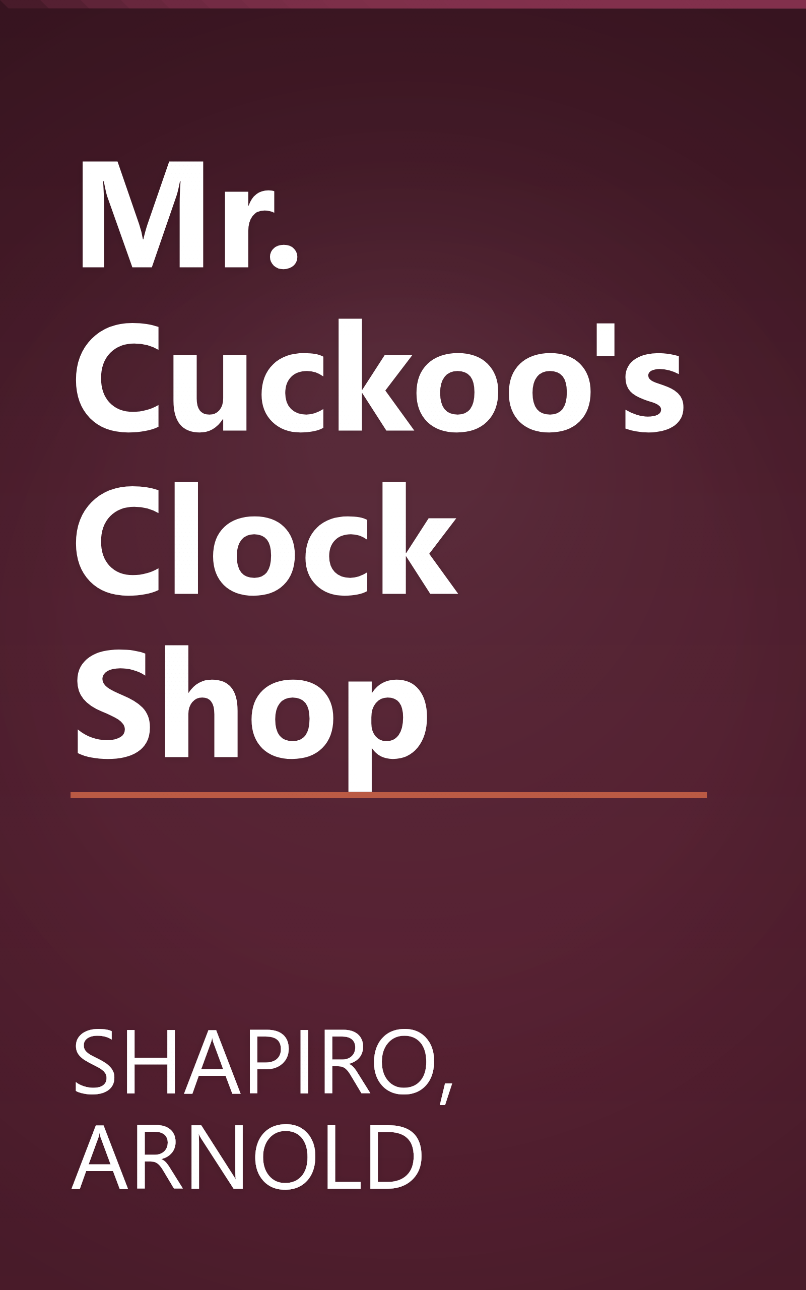 Mr. Cuckoo's Clock Shop book cover