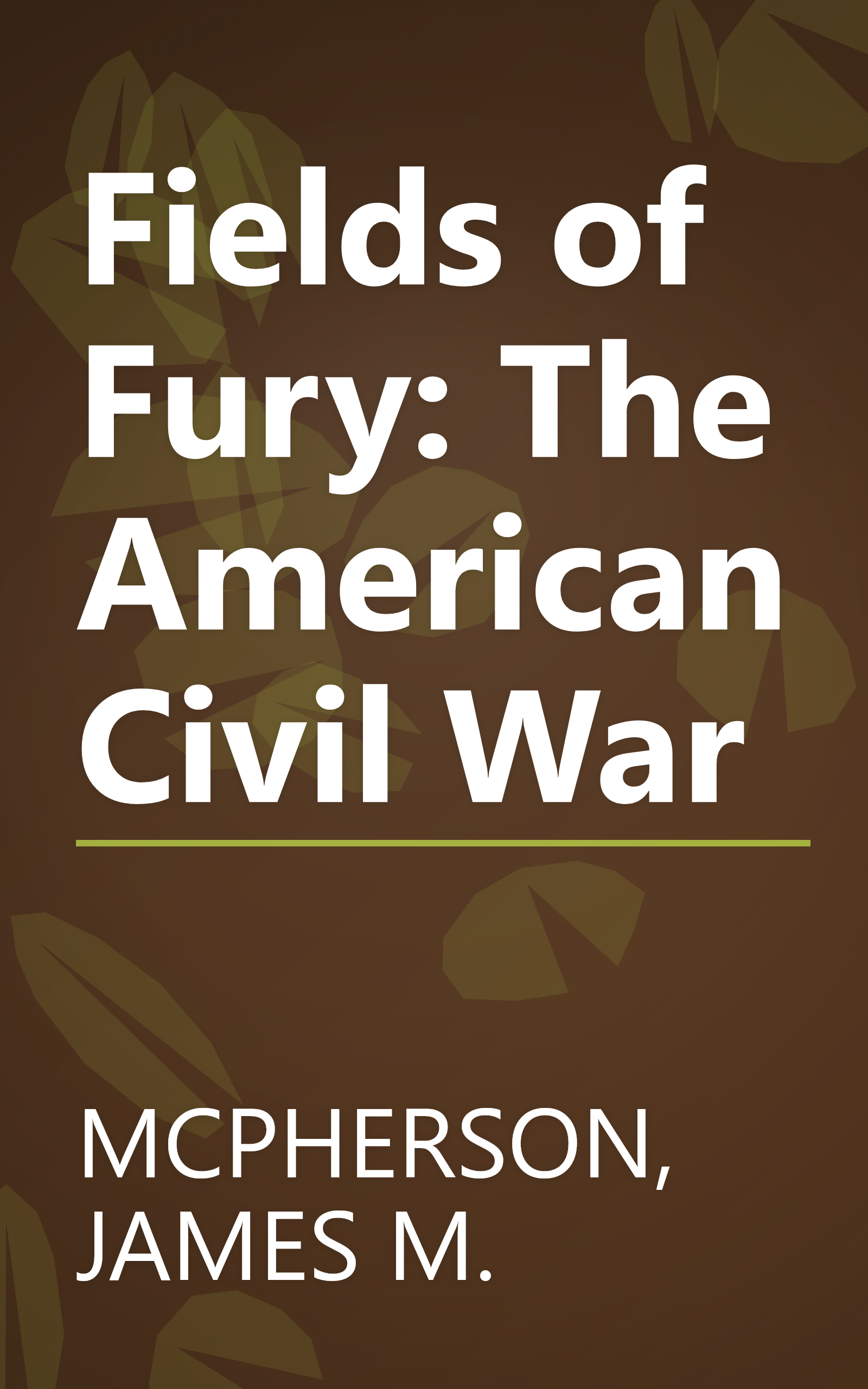 Fields of Fury: The American Civil War book cover