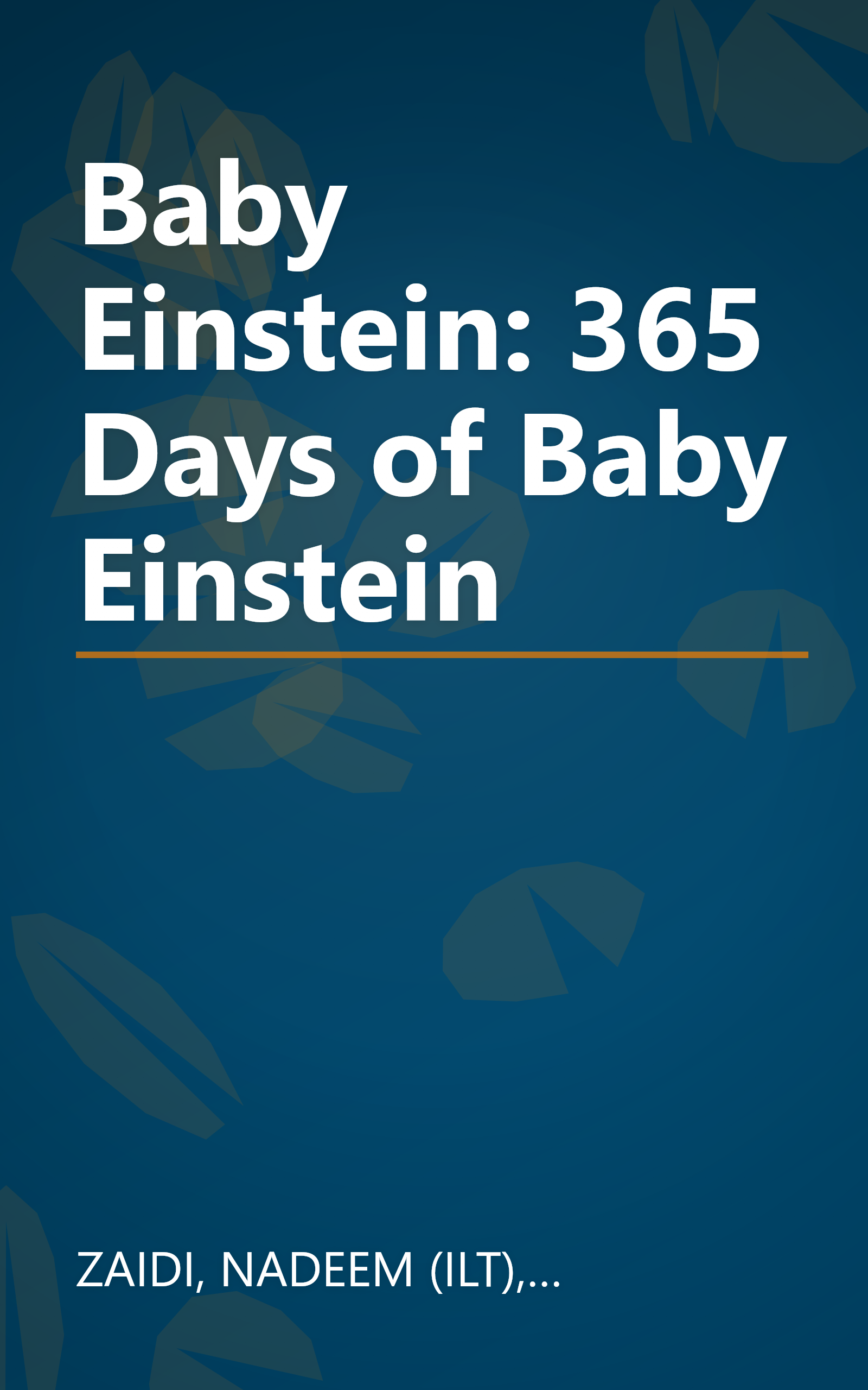 Baby Einstein: 365 Days of Baby Einstein book cover