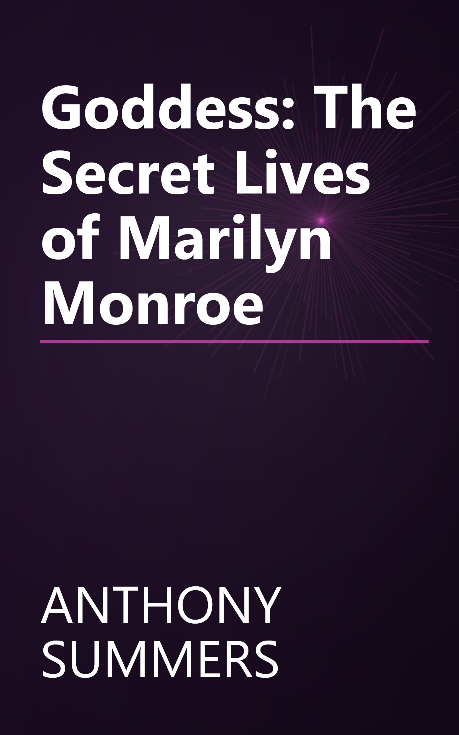Goddess: The Secret Lives of Marilyn Monroe book cover