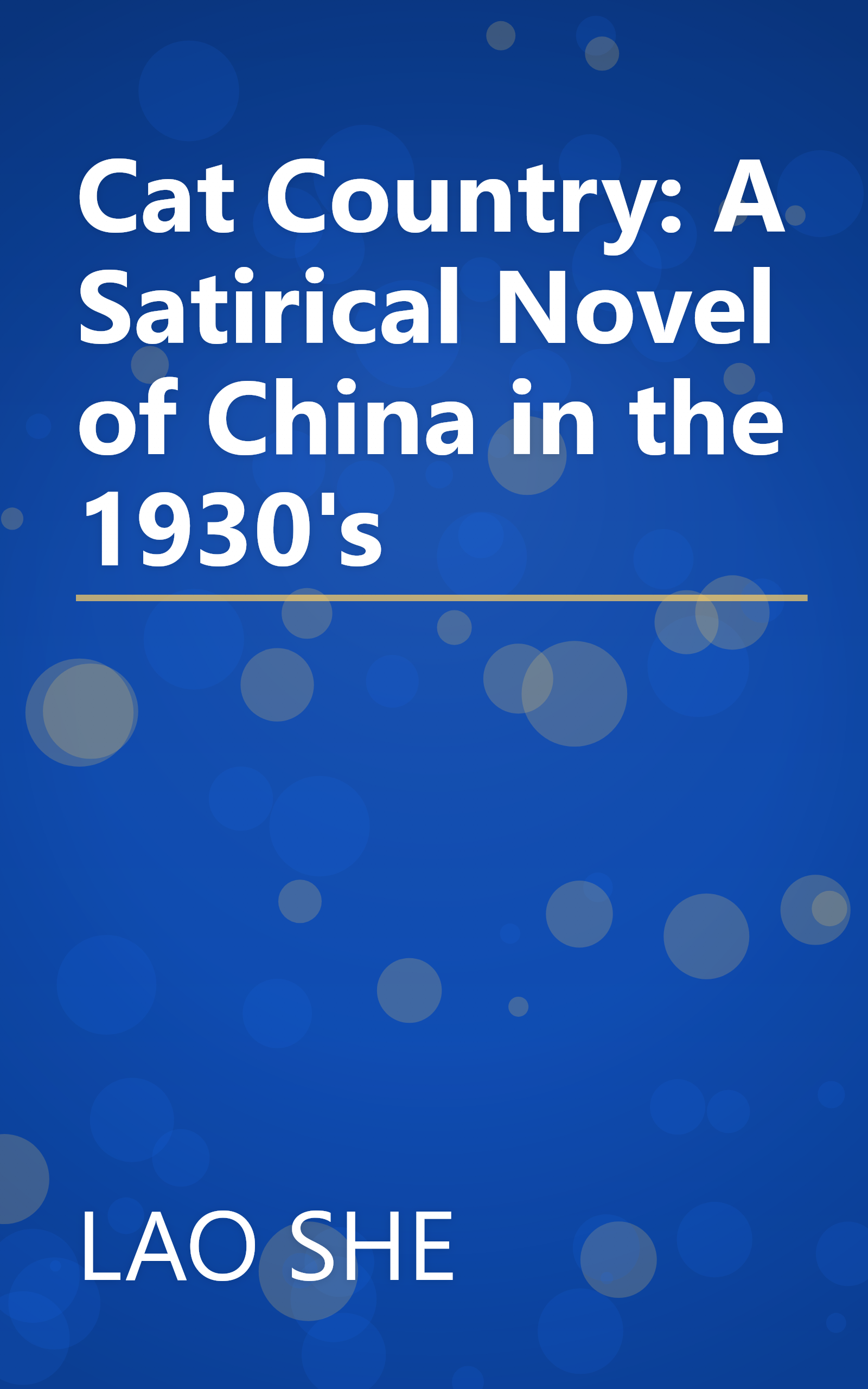 Cat Country: A Satirical Novel of China in the 1930's book cover