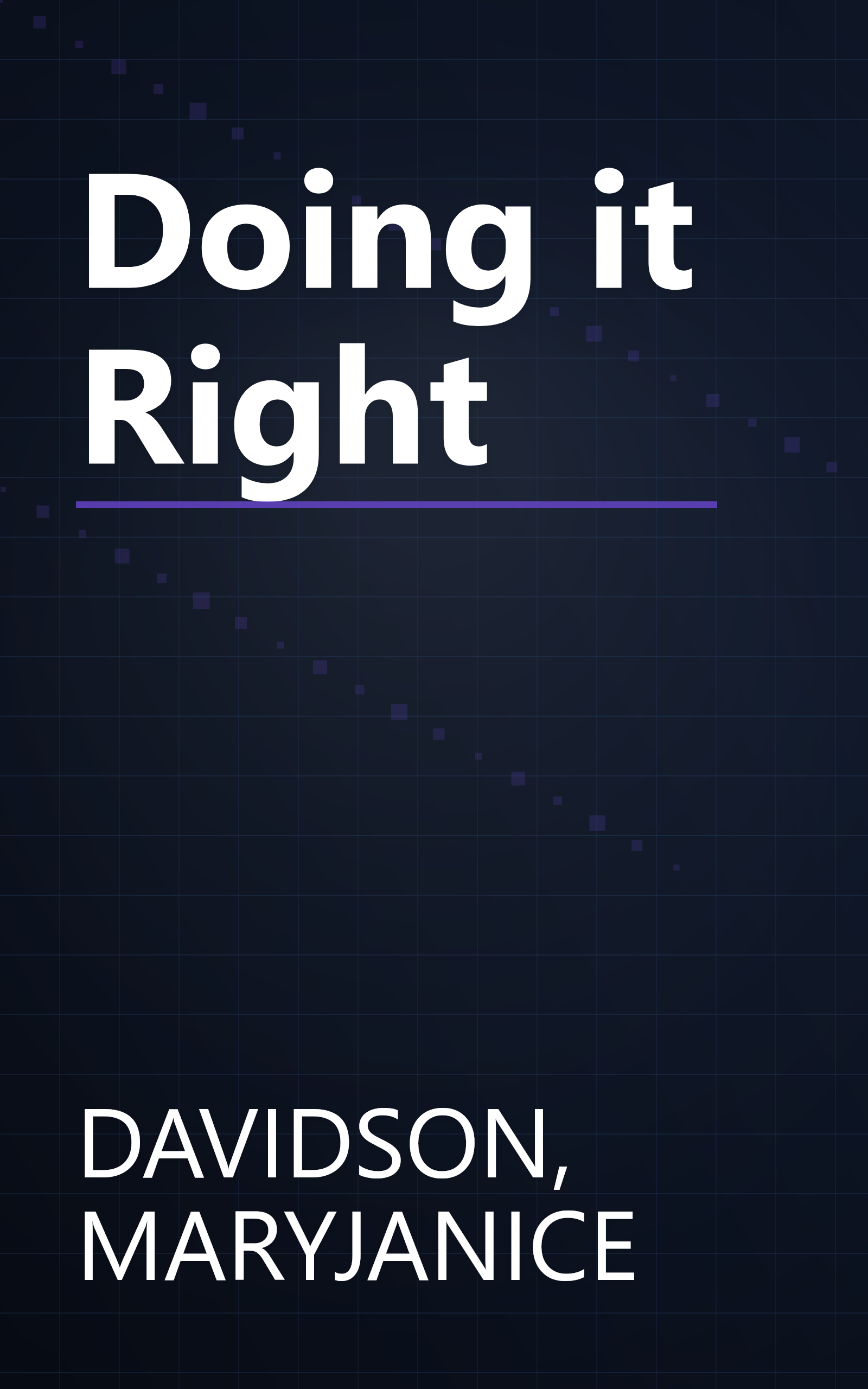 Doing it Right book cover