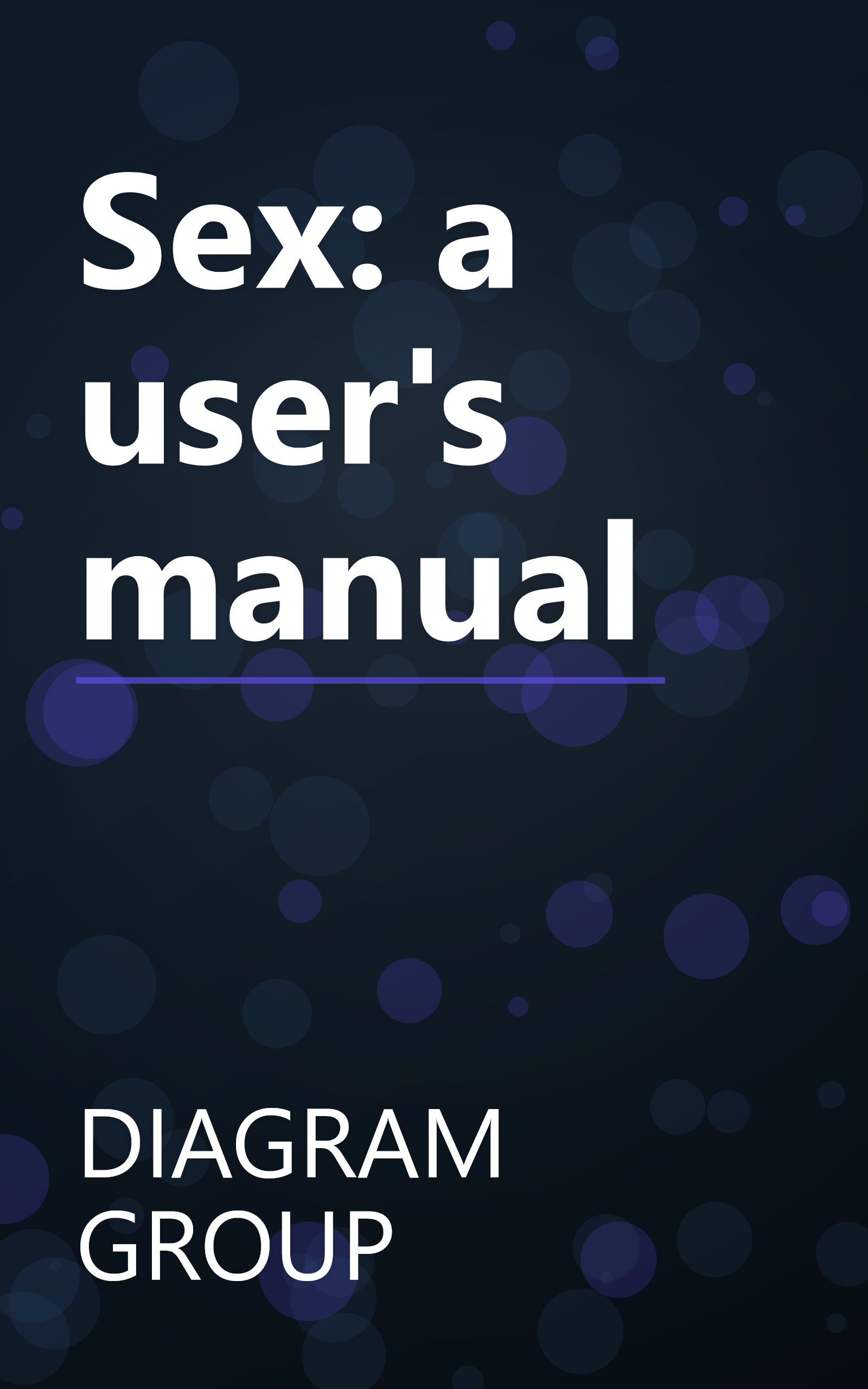 Sex: a user's manual book cover