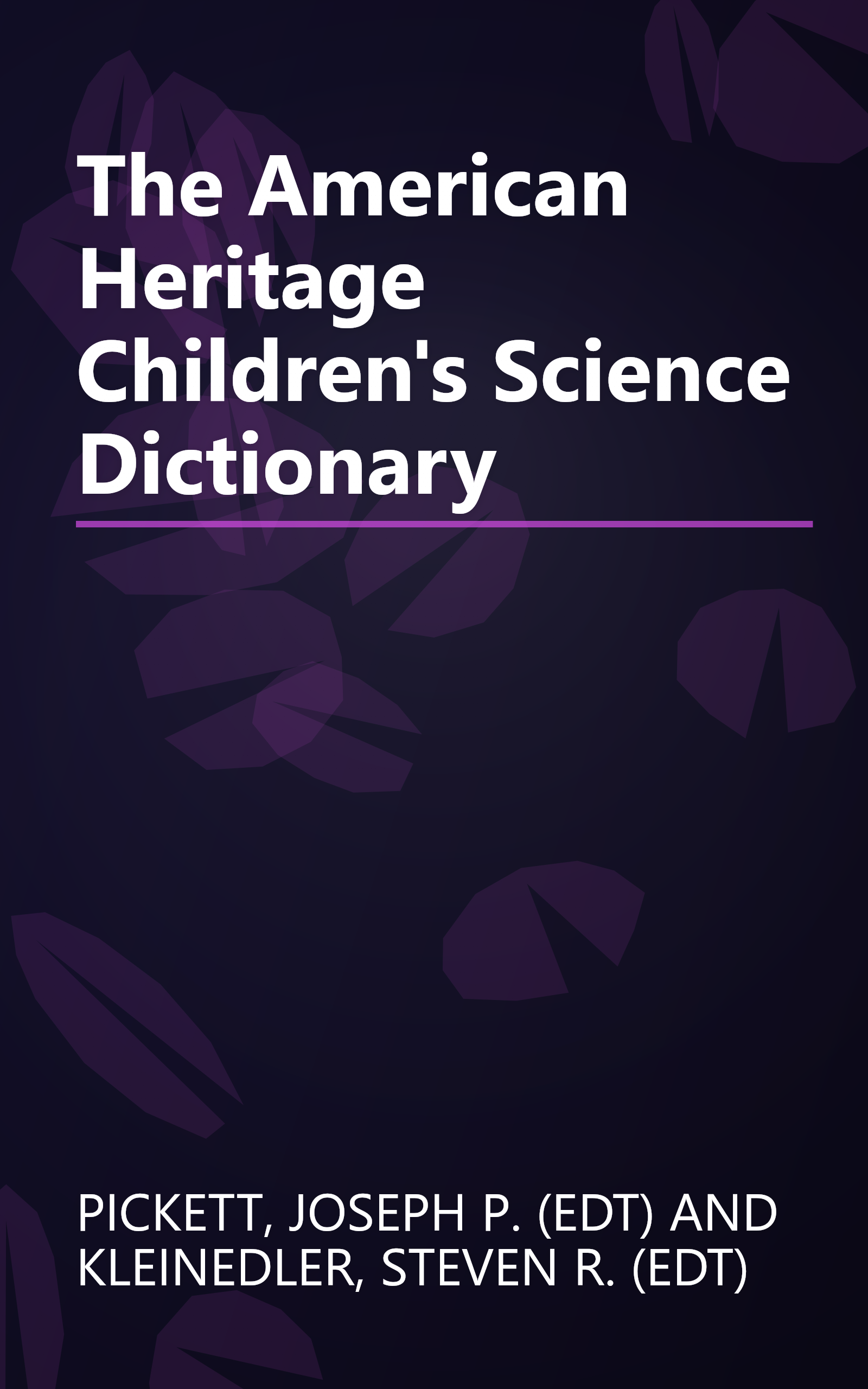 The American Heritage Children's Science Dictionary book cover