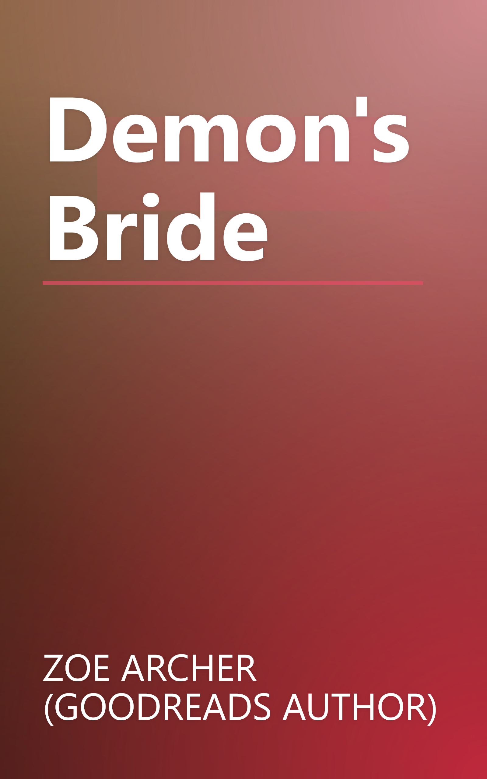 Demon's Bride book cover