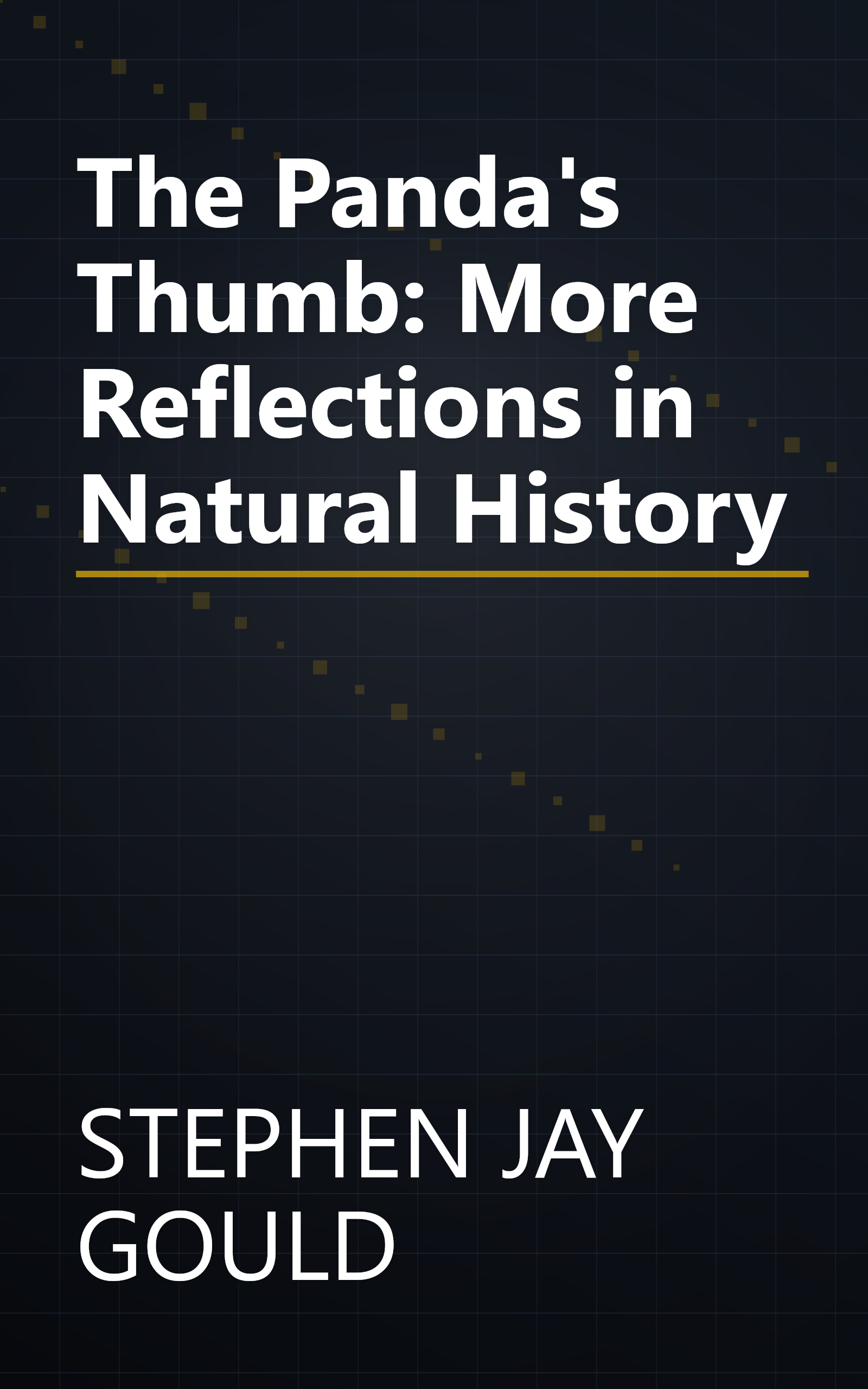 The Panda's Thumb: More Reflections in Natural History book cover