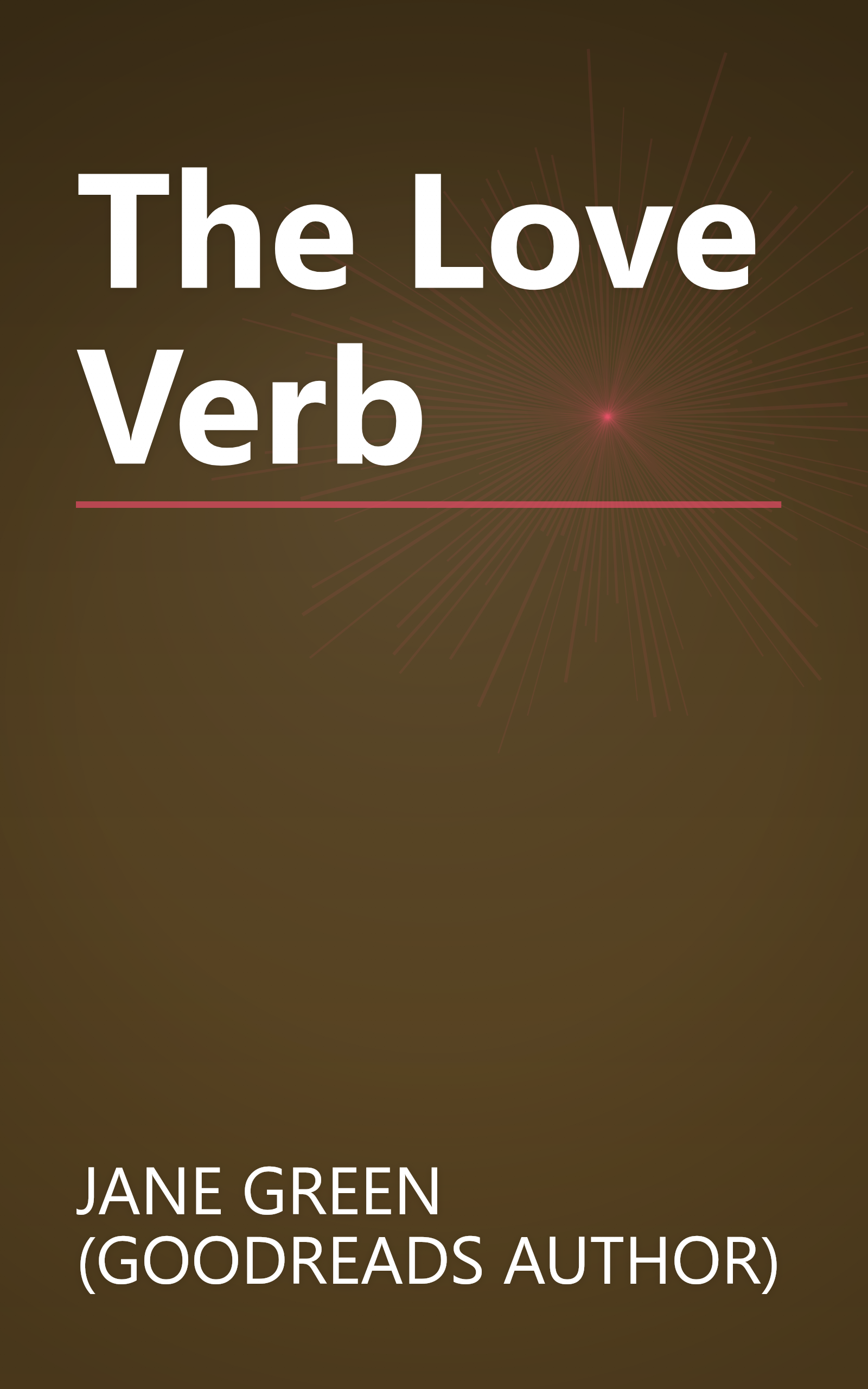 The Love Verb book cover