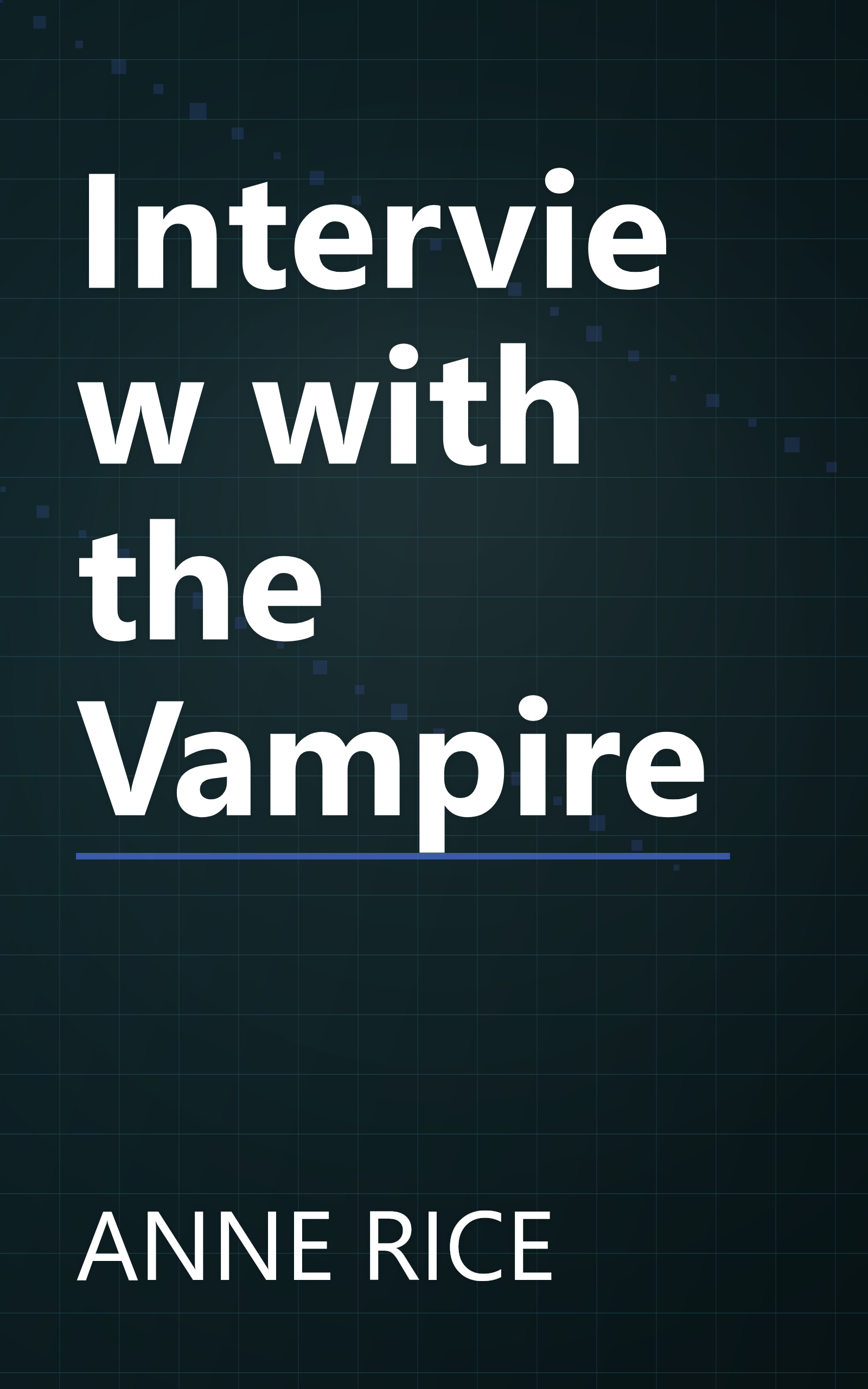 Interview with the Vampire book cover