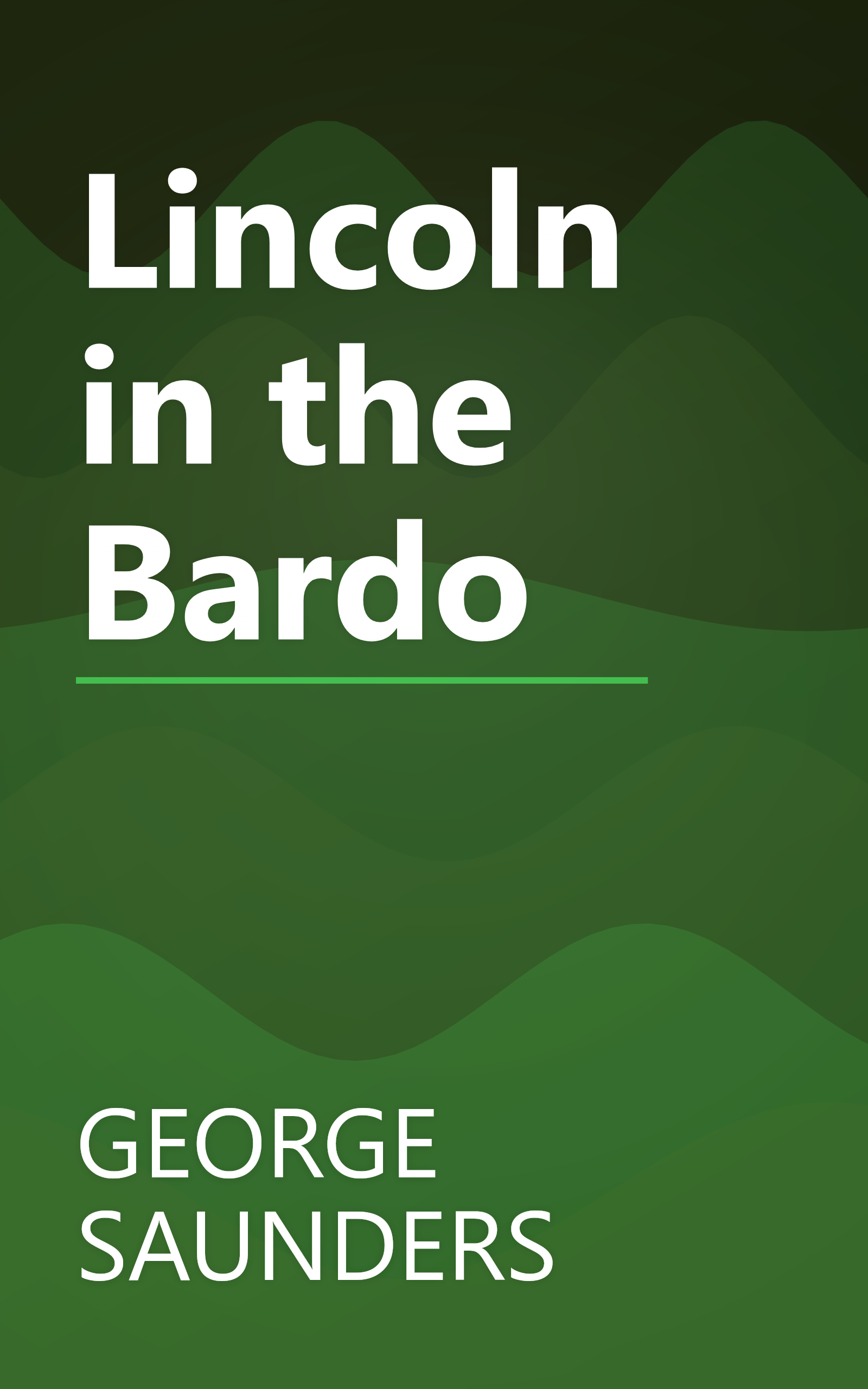 Lincoln in the Bardo book cover
