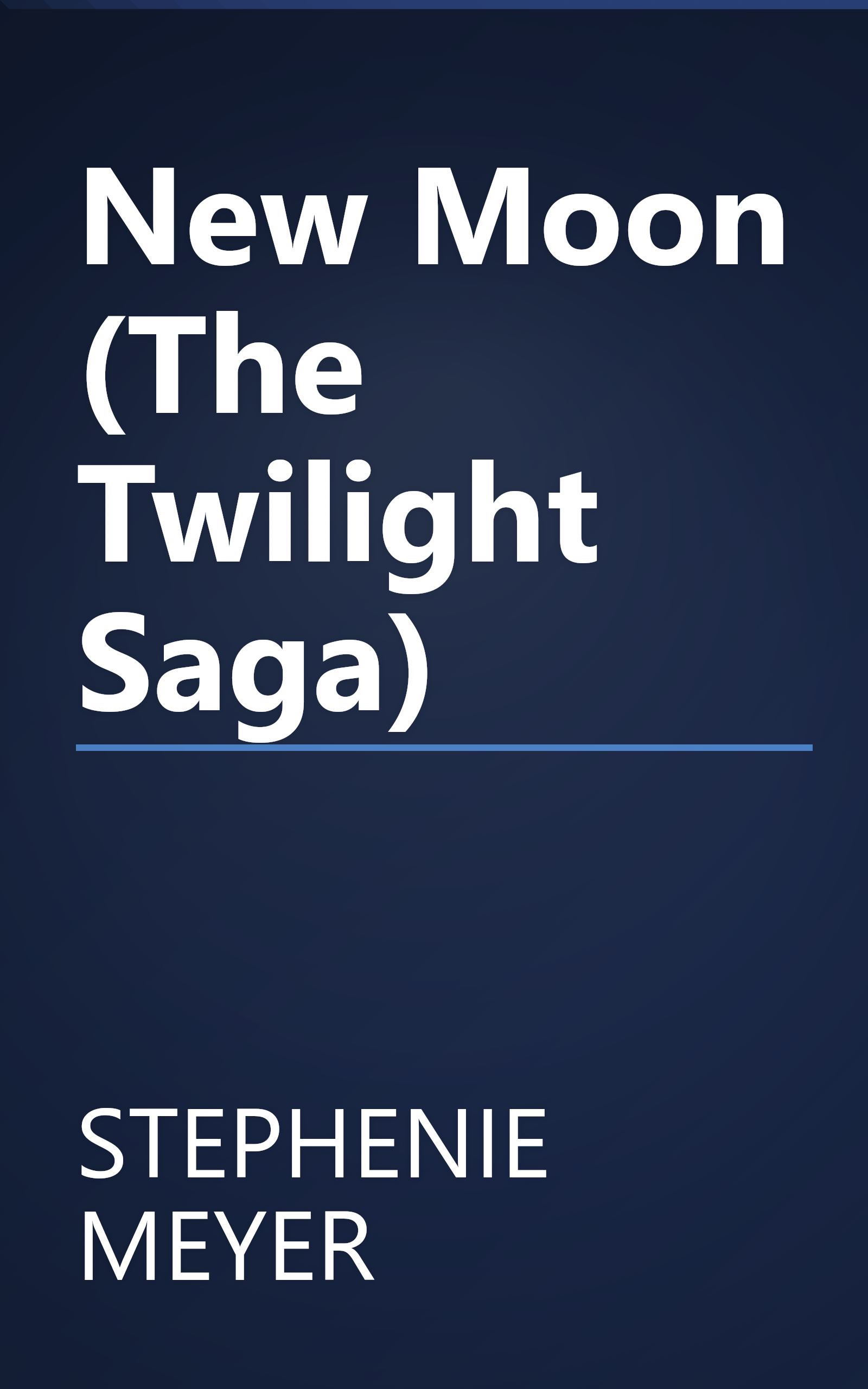 New Moon (The Twilight Saga) book cover