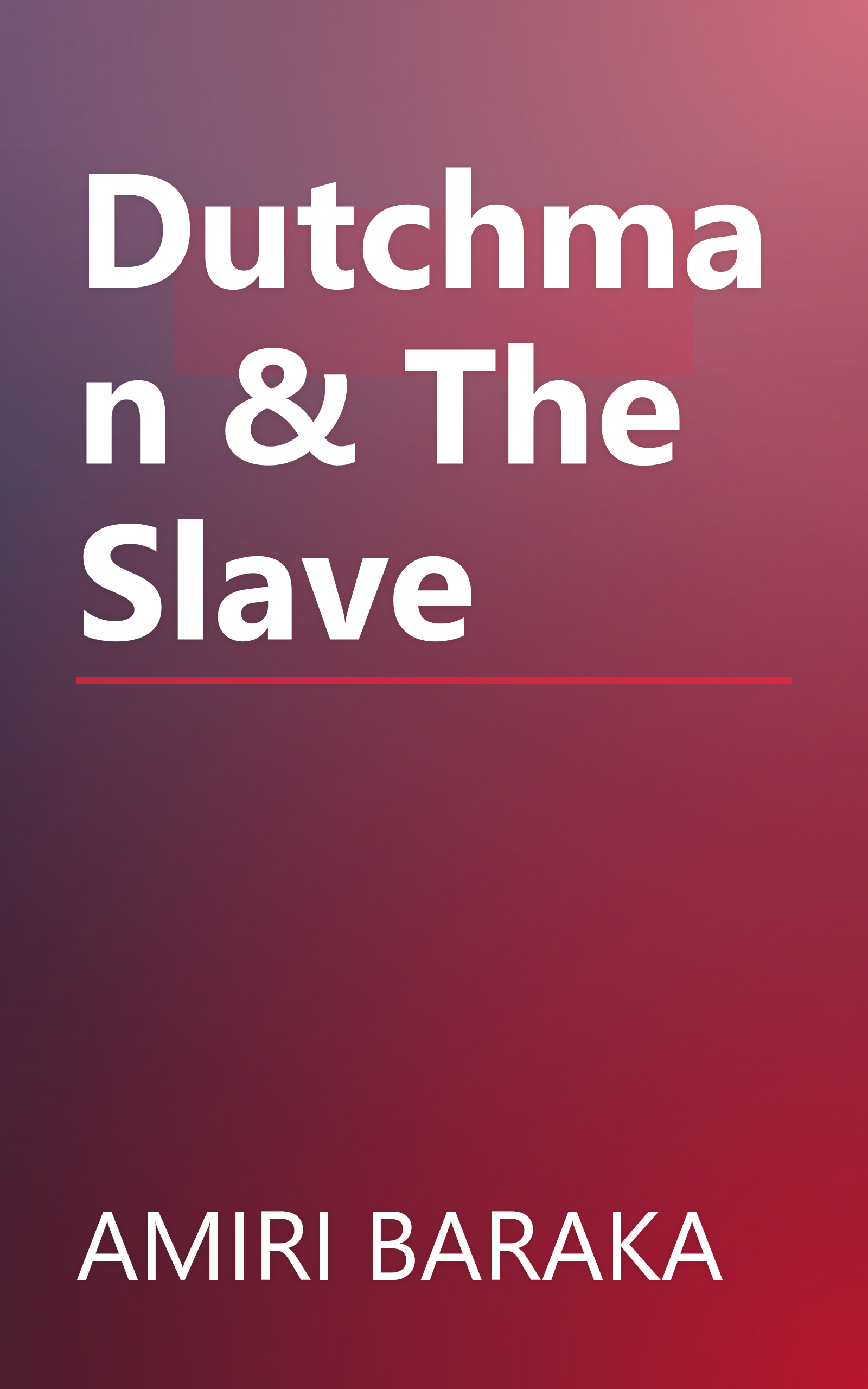 Dutchman & The Slave book cover