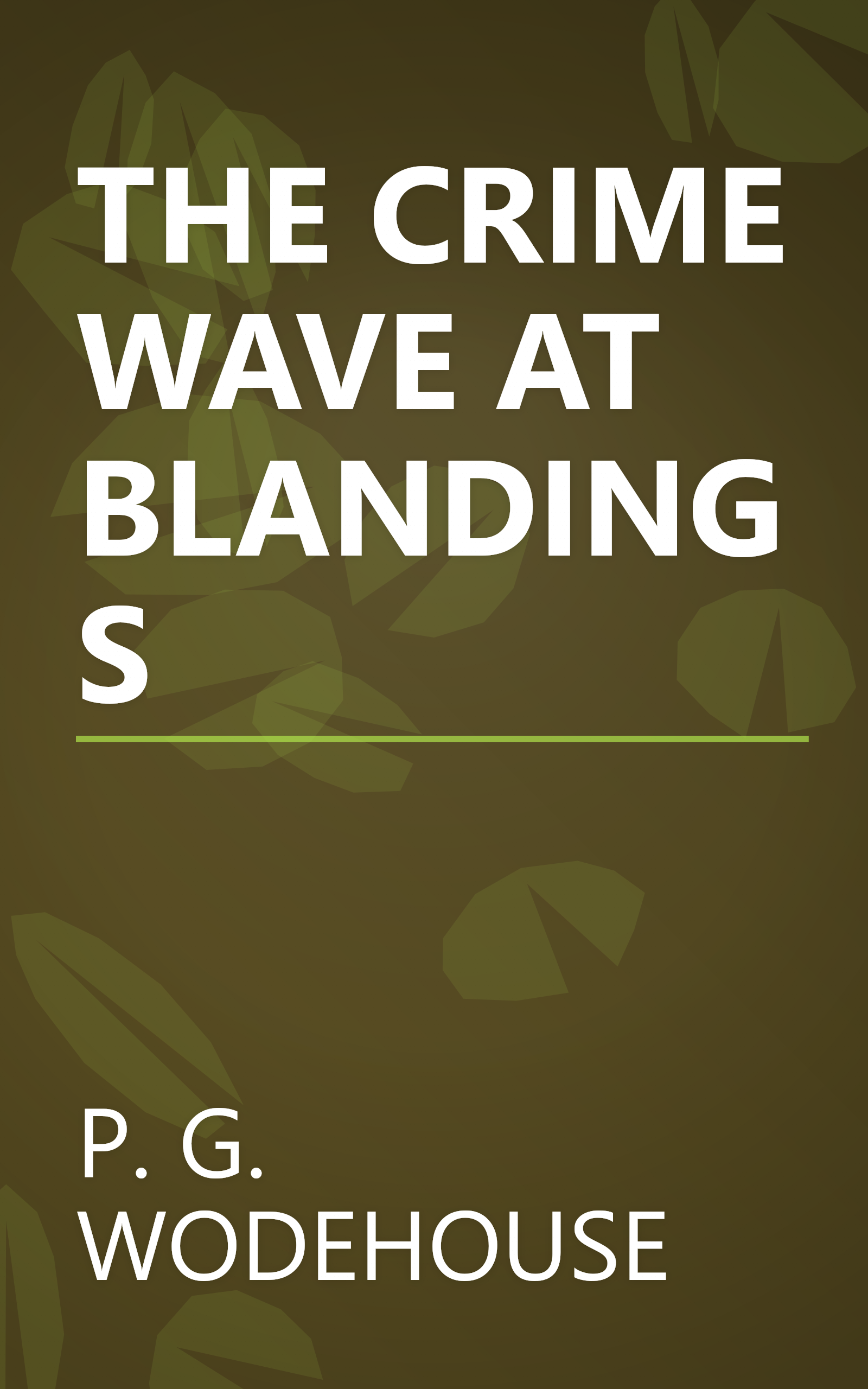 THE CRIME WAVE AT BLANDINGS book cover