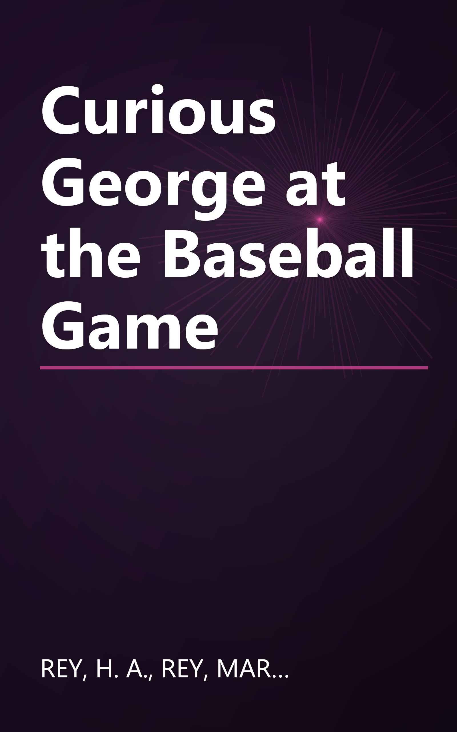Curious George at the Baseball Game book cover