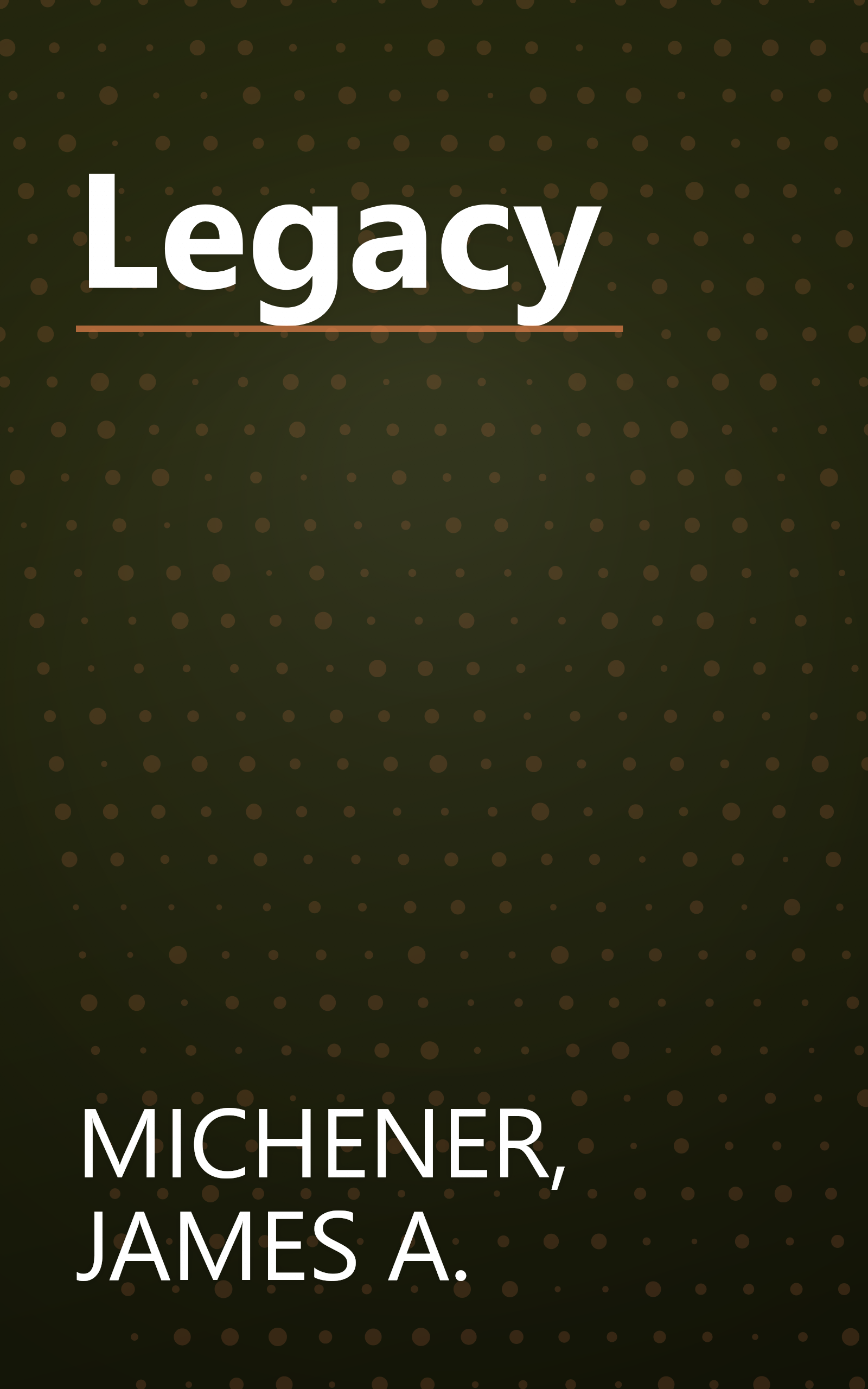 Legacy book cover