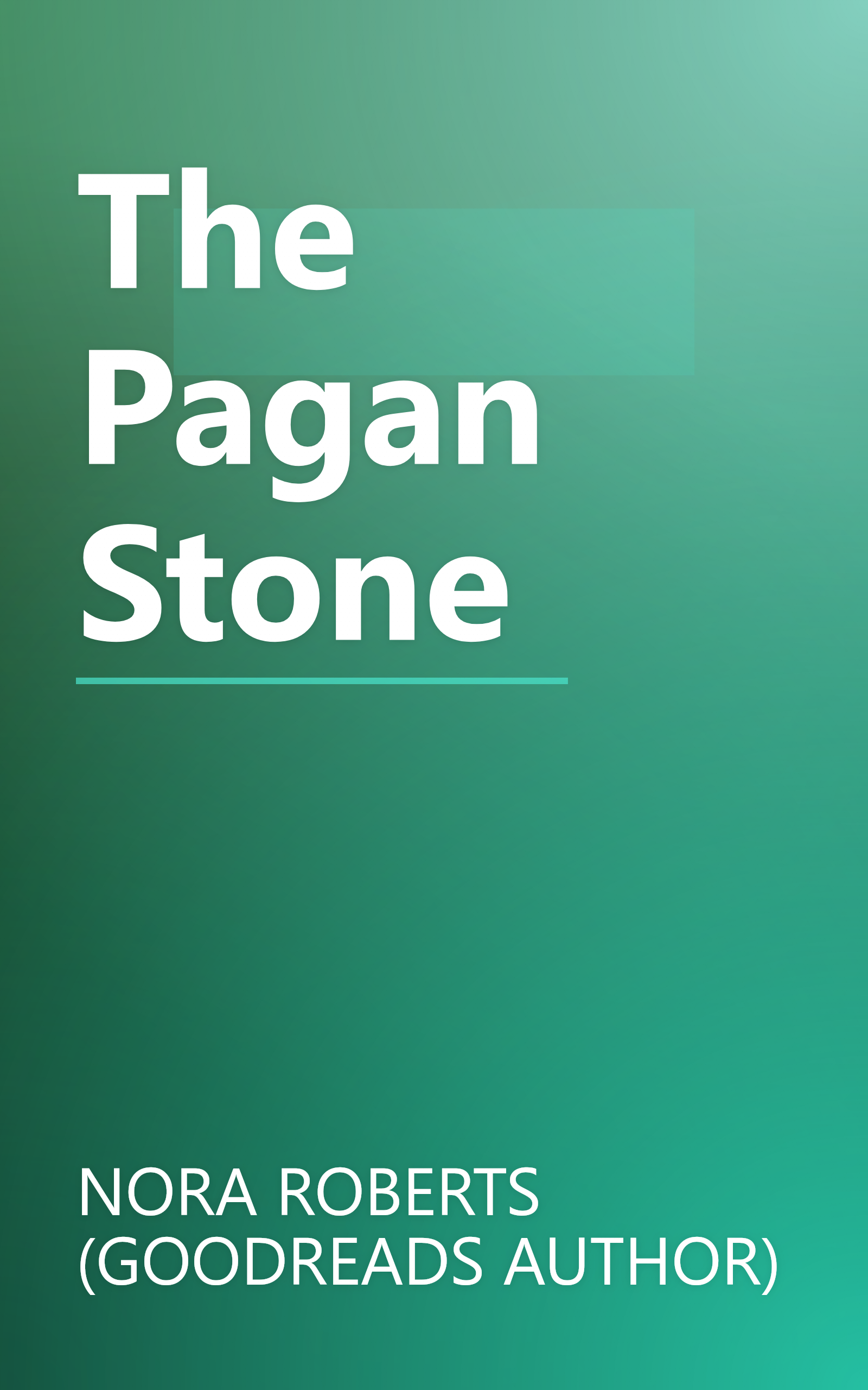 The Pagan Stone book cover