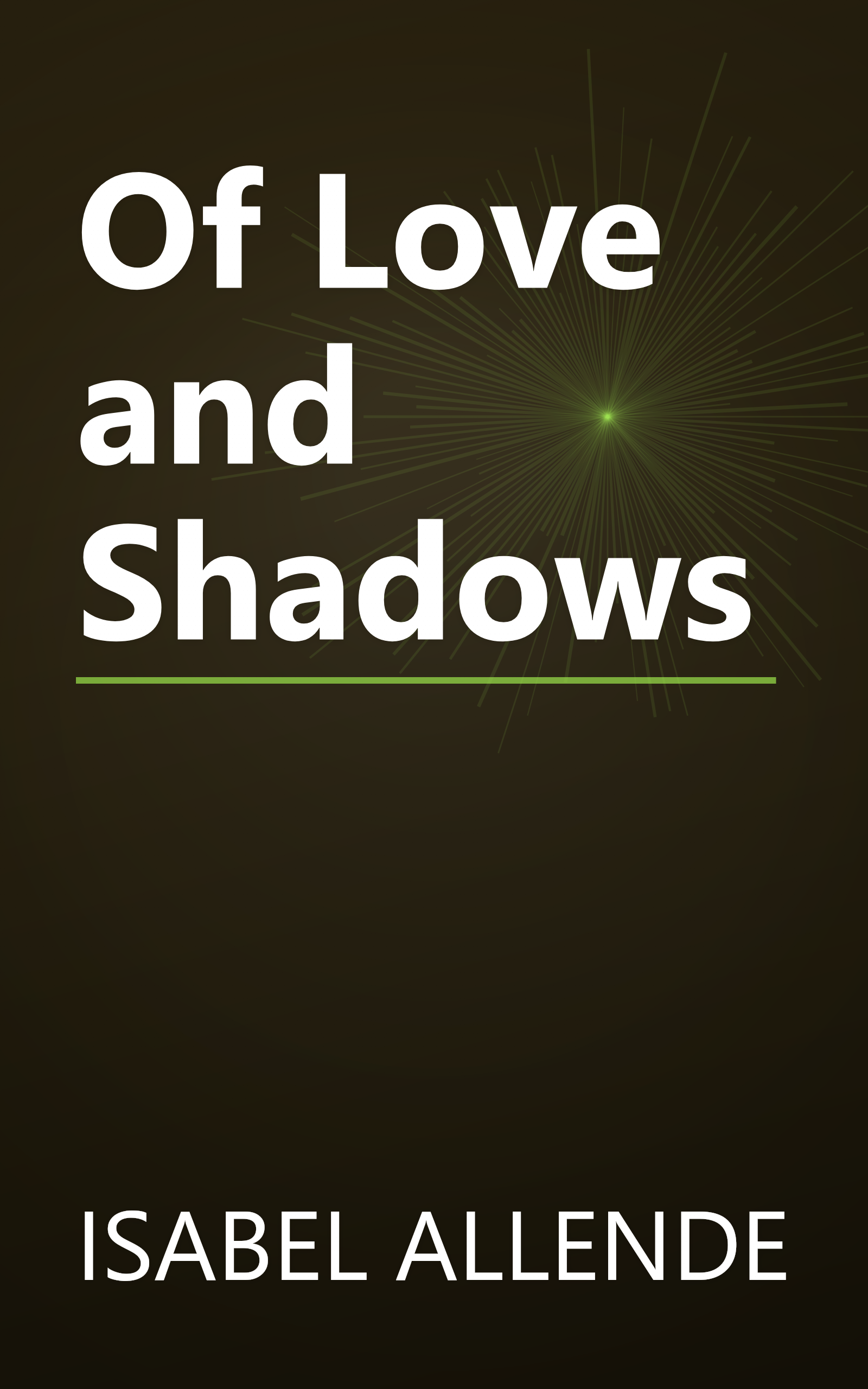 Of Love and Shadows book cover