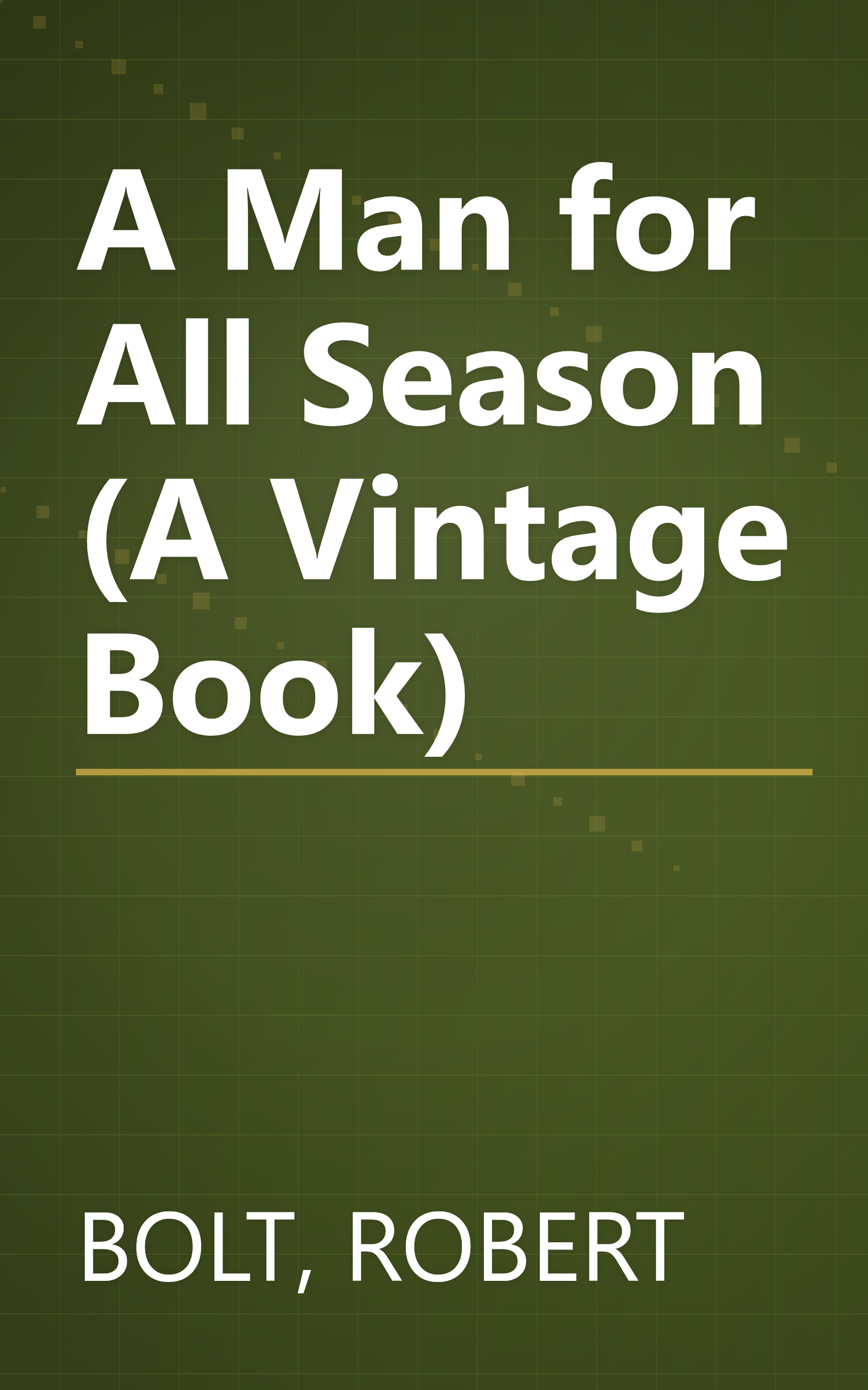 A Man for All Season (A Vintage Book) book cover